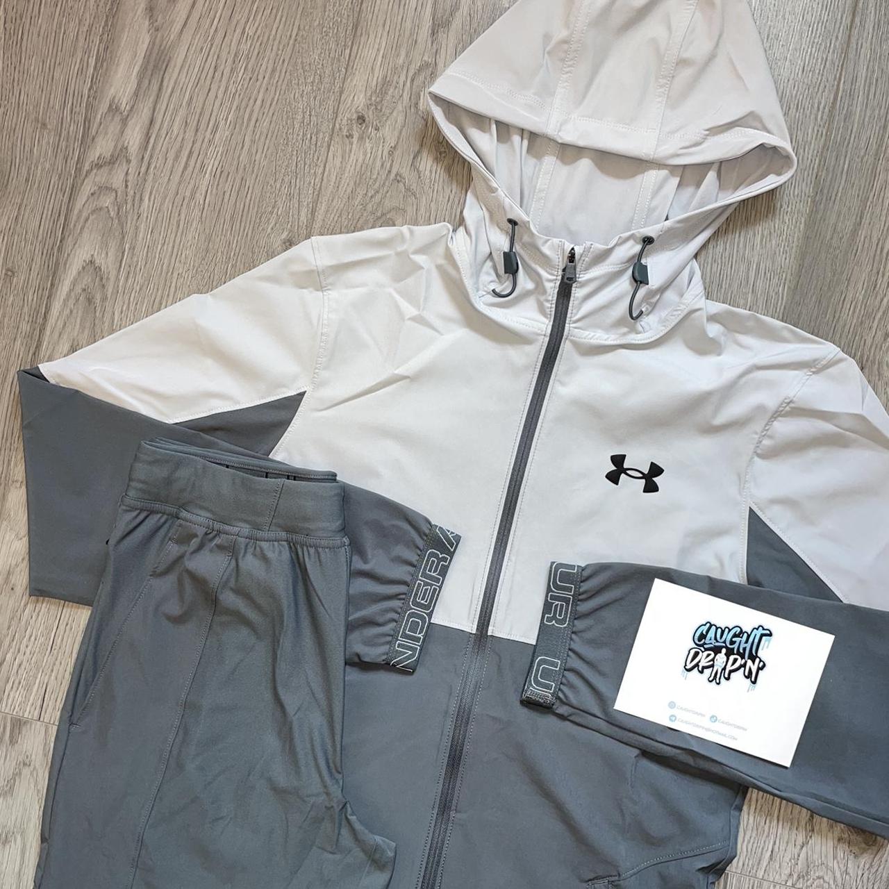 Under Armour Two Tone Grey Tracksuit Brand New With... - Depop