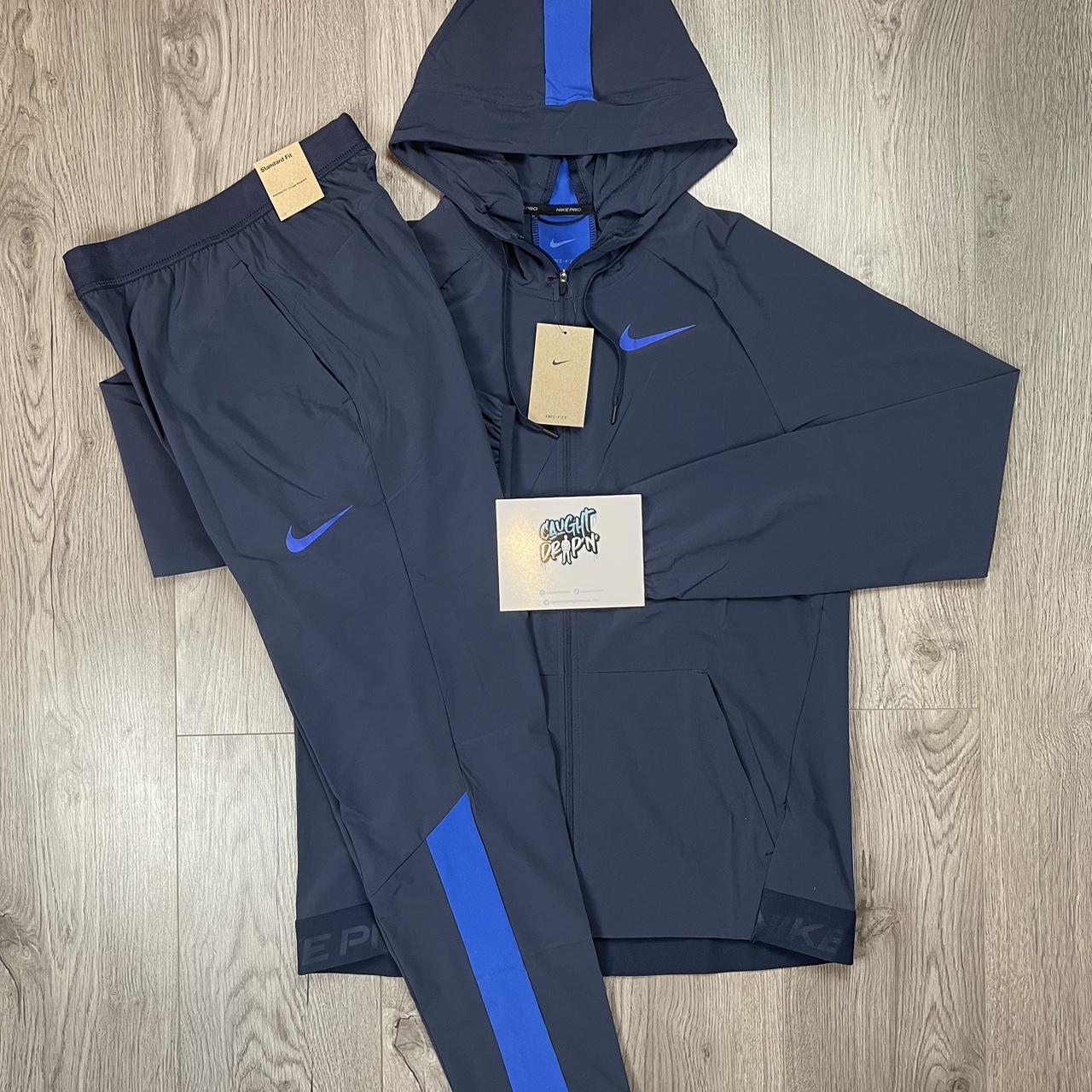 Nike Pro Tracksuit Navy Royal Blue Brand New With... - Depop