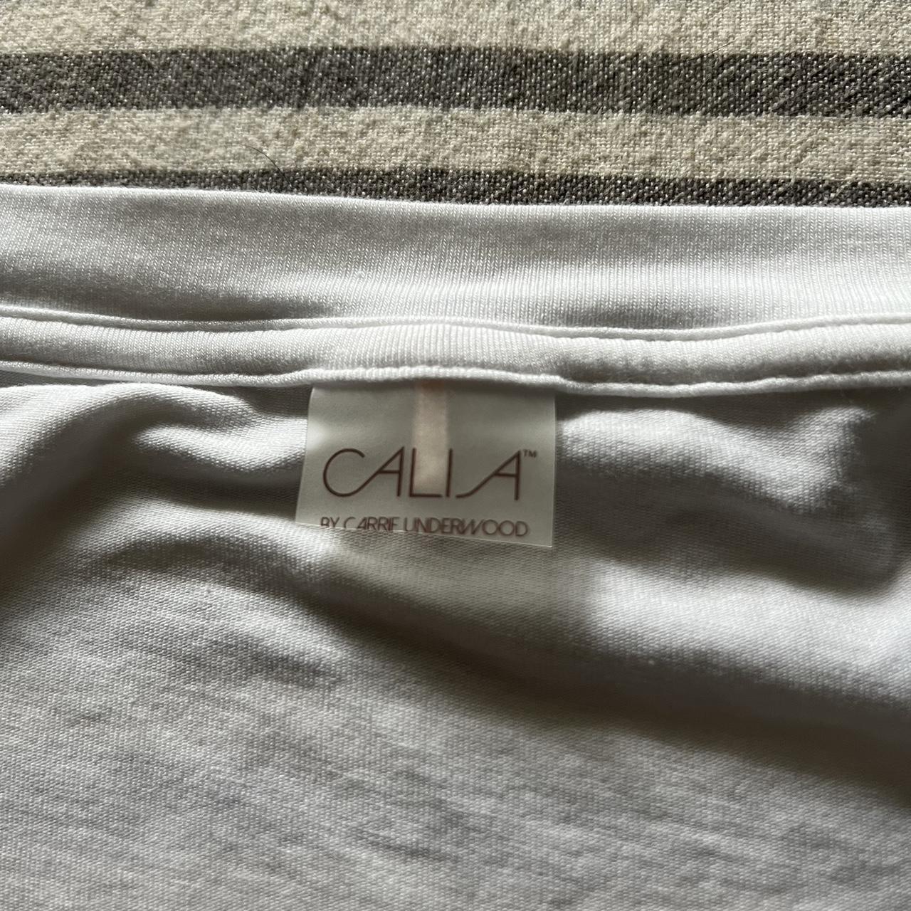 Calia // white tee // athleisure // medium - Depop