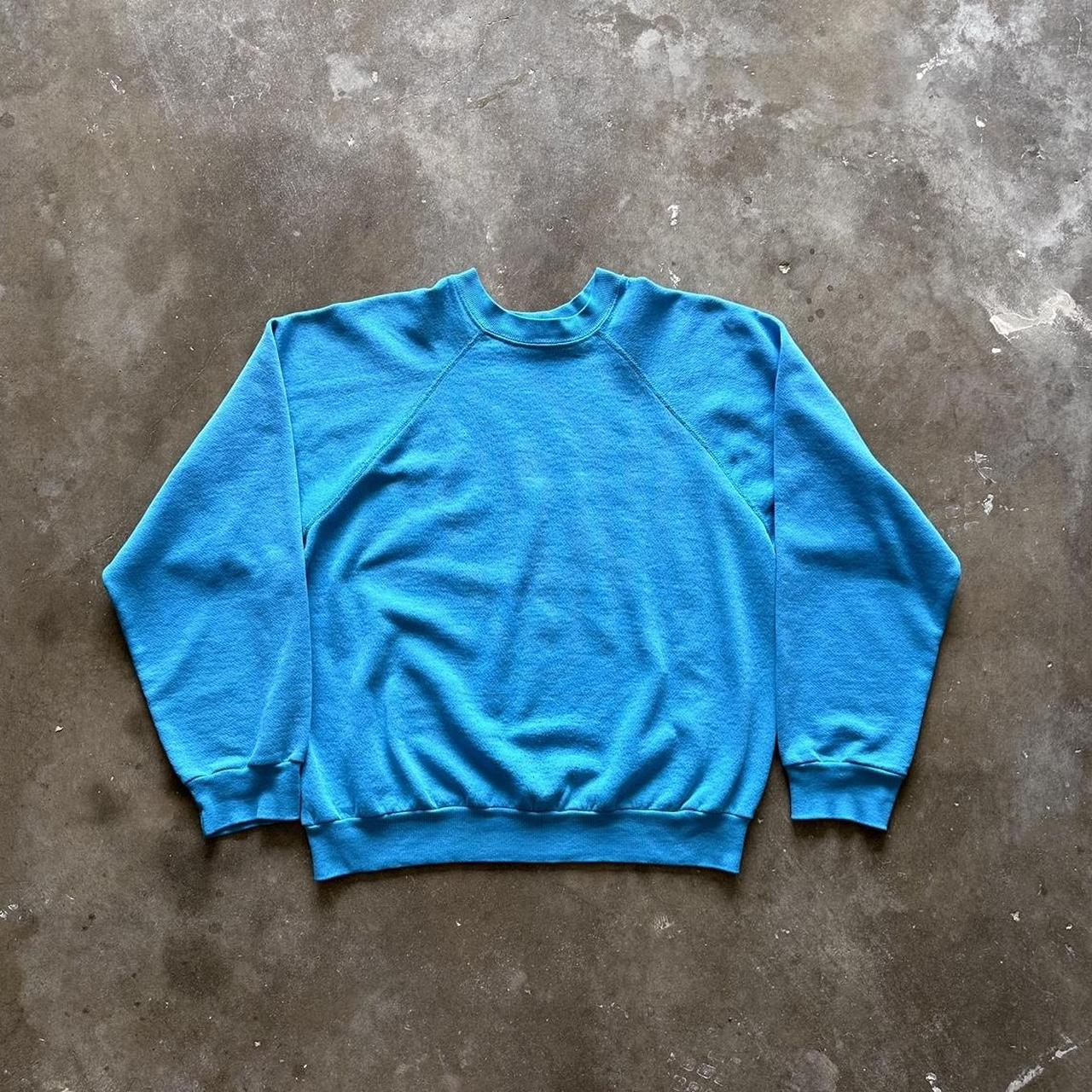 Vintage 90’s Tultex Blank Crewneck Tagged Size... - Depop