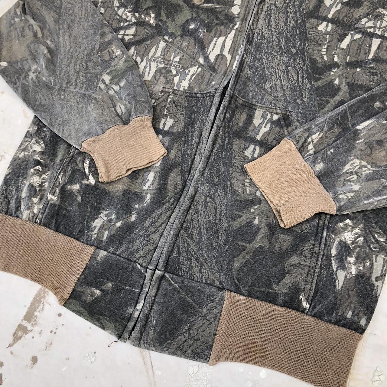 Vintage faded 80s tree bark mossyoak camo... - Depop