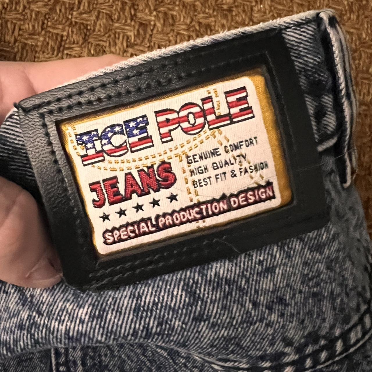 90s ICE Pole Jeans. 38 x 30. Fade is crazy. - Depop