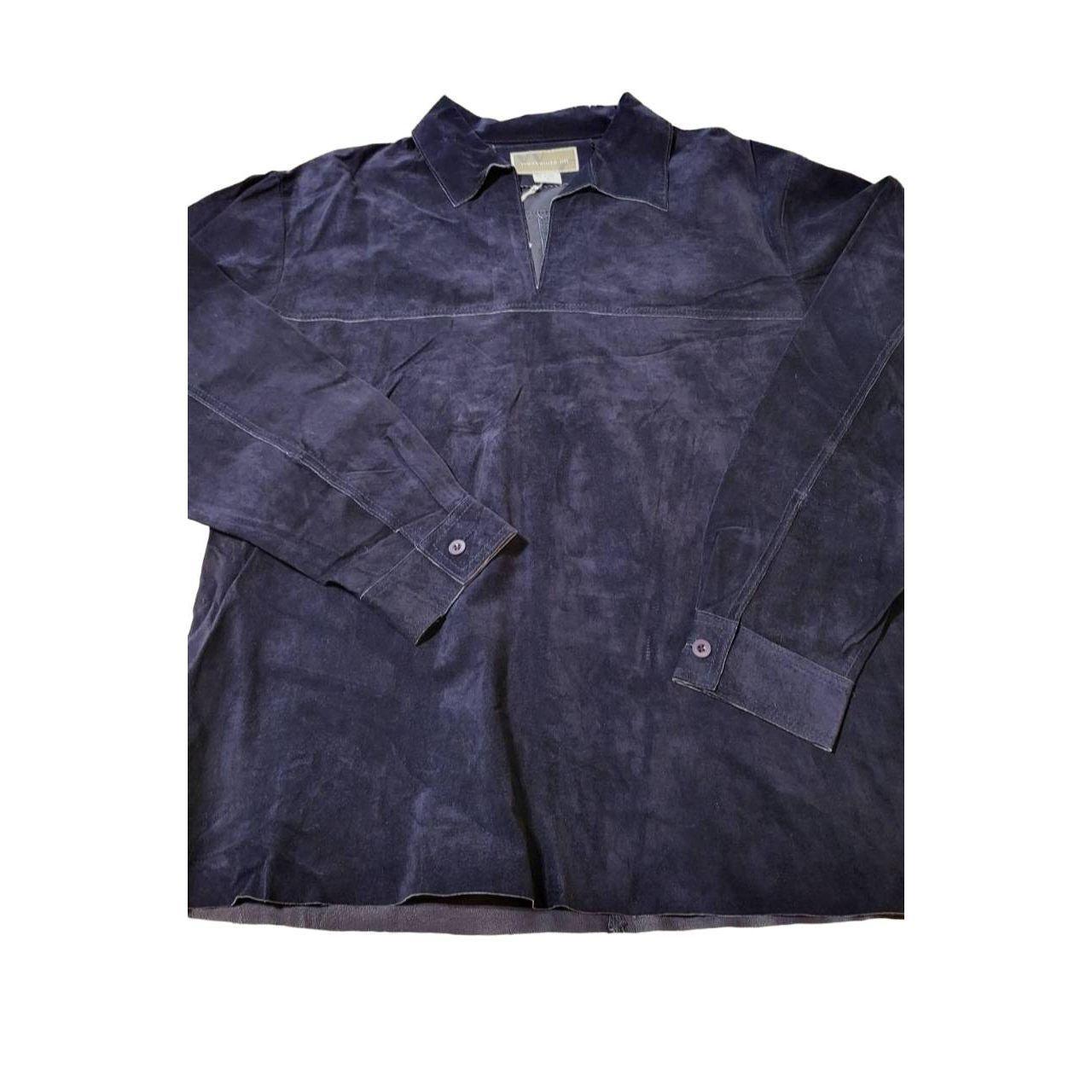 Men v- neck long sleeve popover polo true navy... - Depop