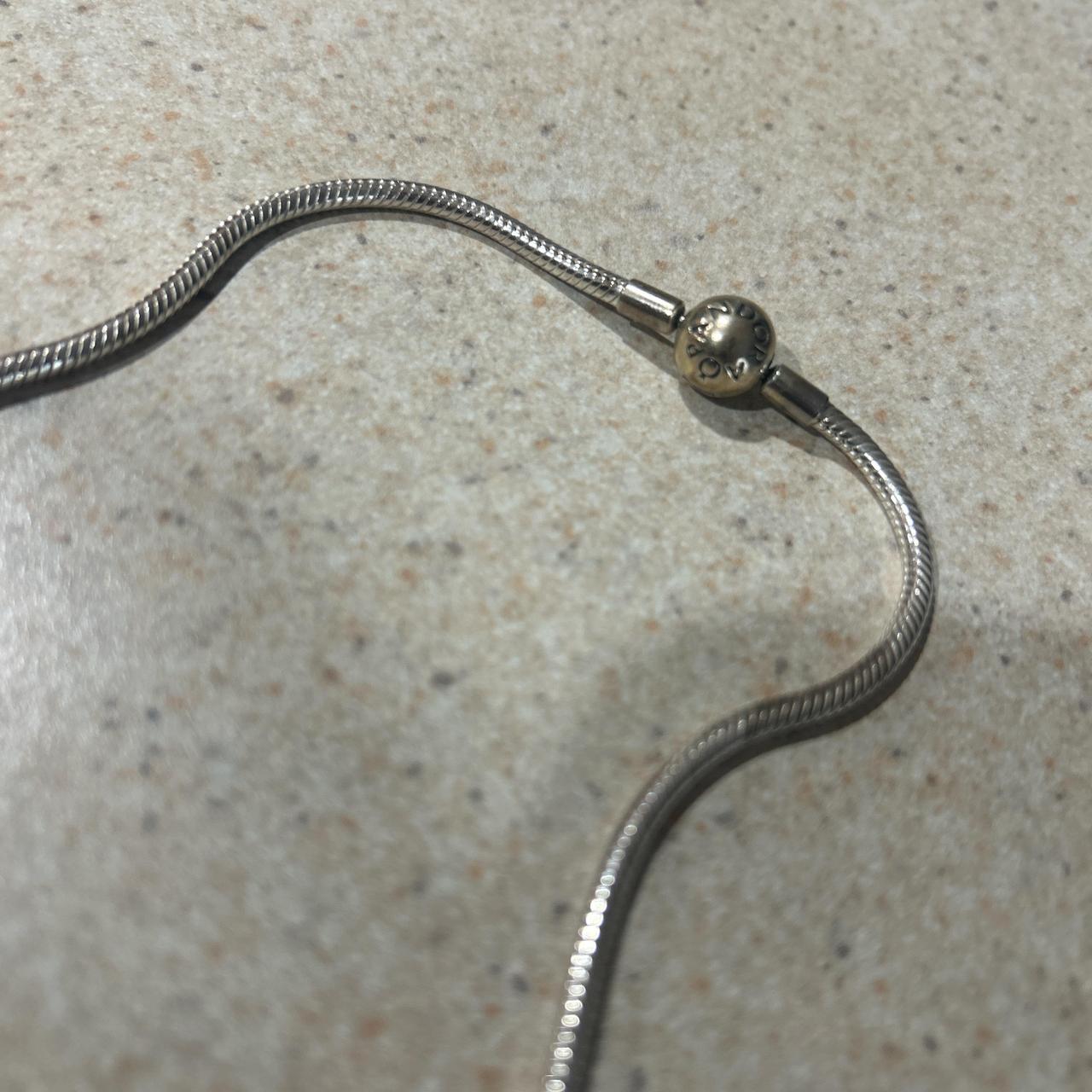 Pandora snake chain necklace, barely worn, no box,... | Depop