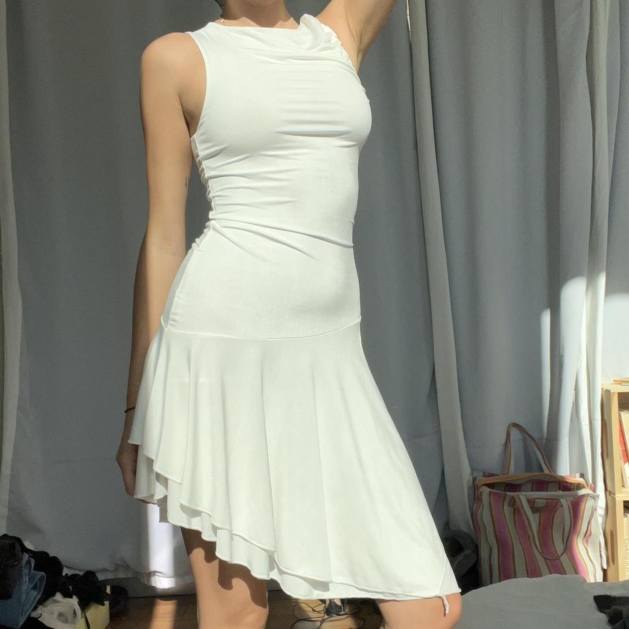 Motel rocks XS white dress Never been worn Super... - Depop