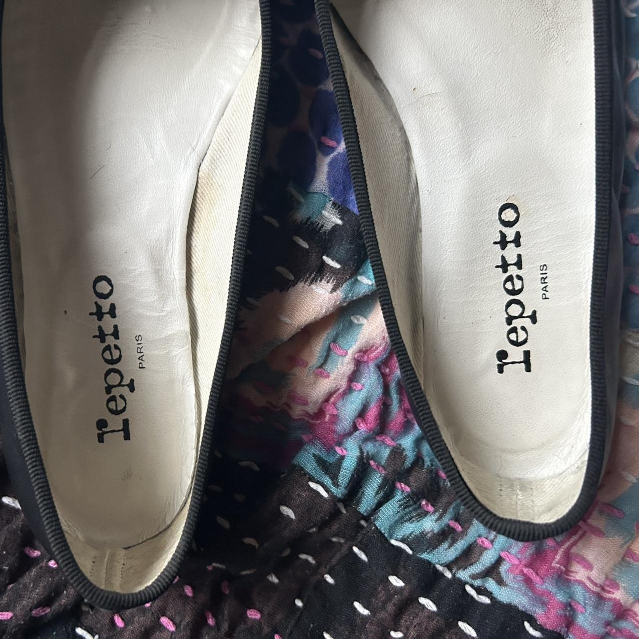 Repetto black ballet flats, worn but still has a... - Depop