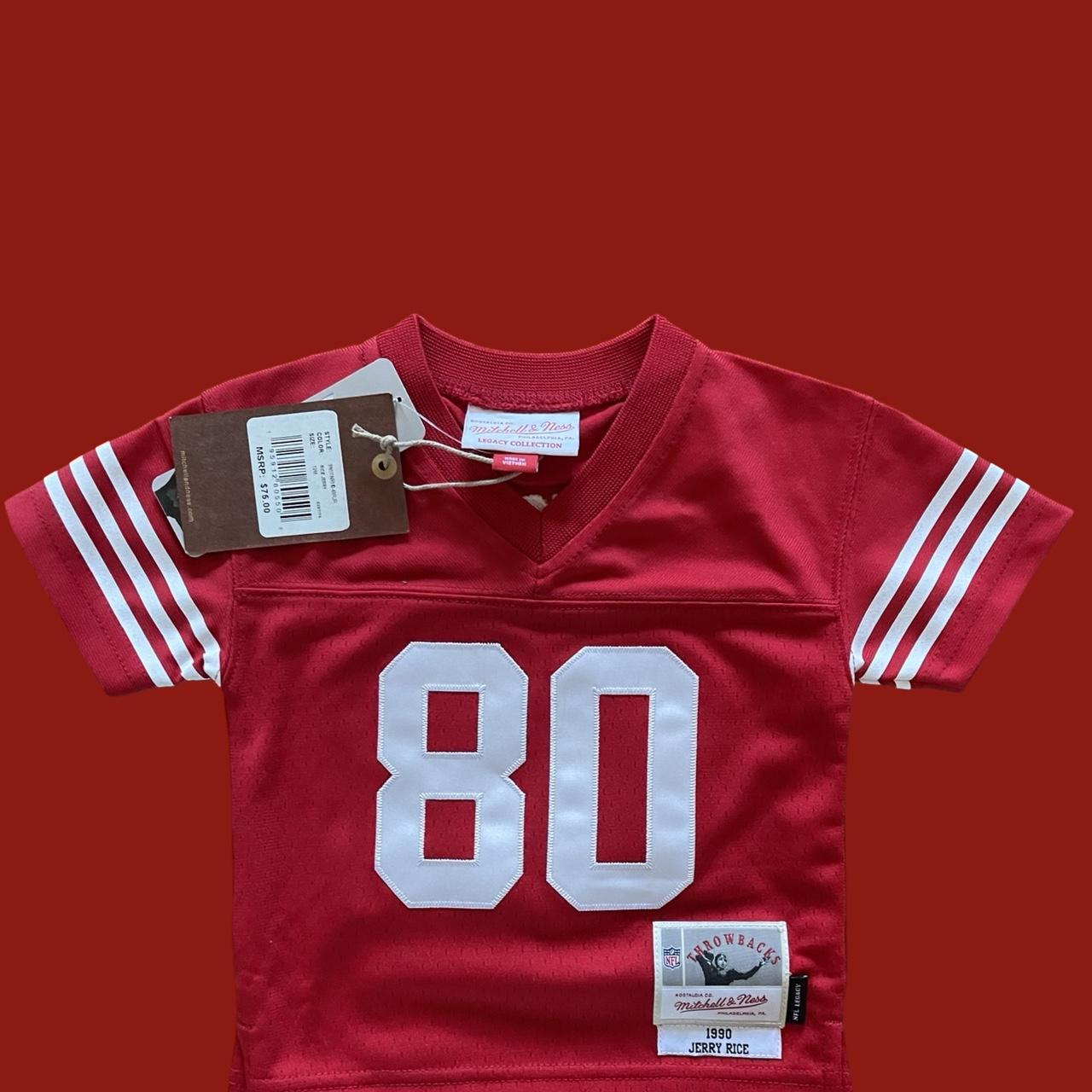niners jerry rice toddler jersey size 12m - Depop