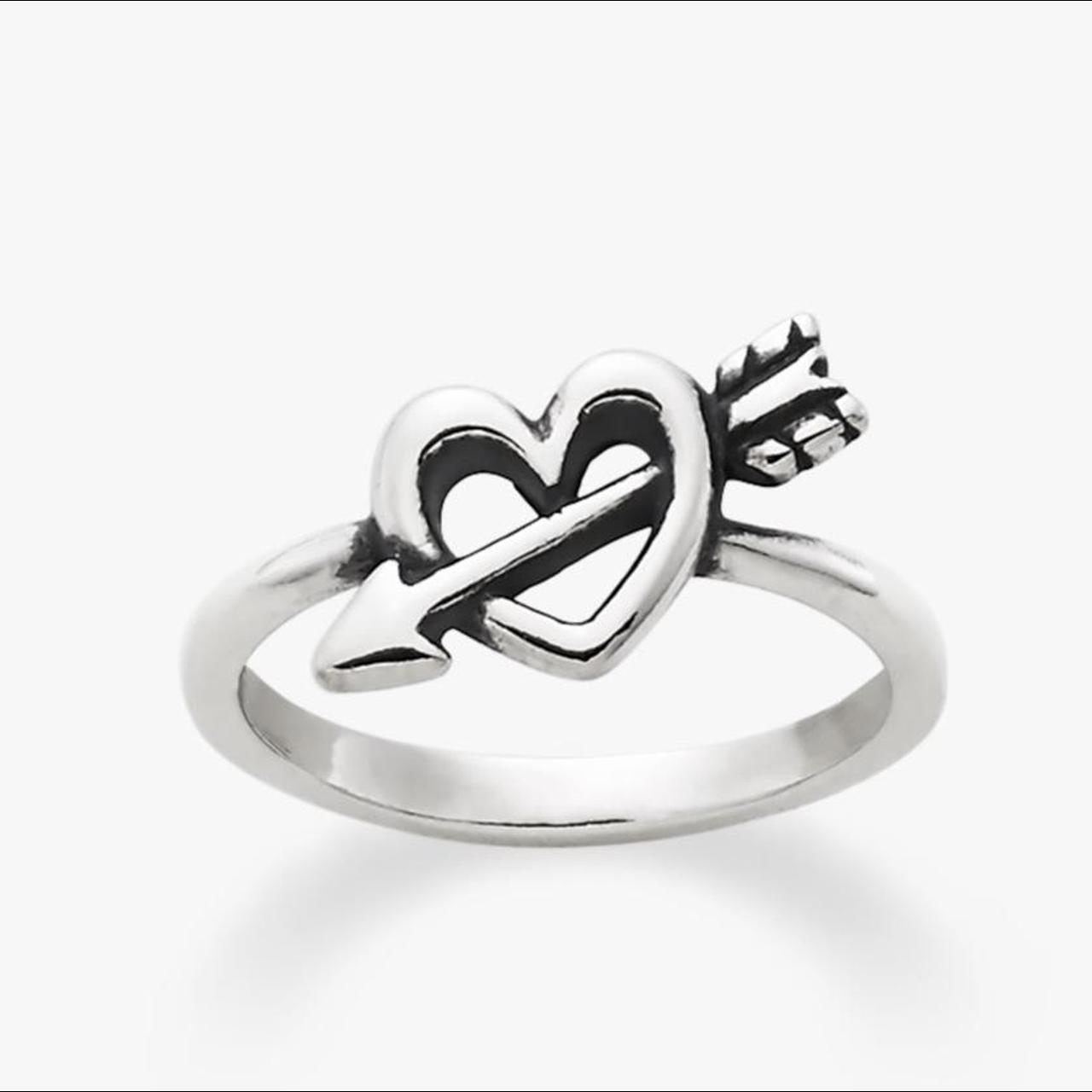 James Avery heart and arrow ring. Size 7. Originally... - Depop