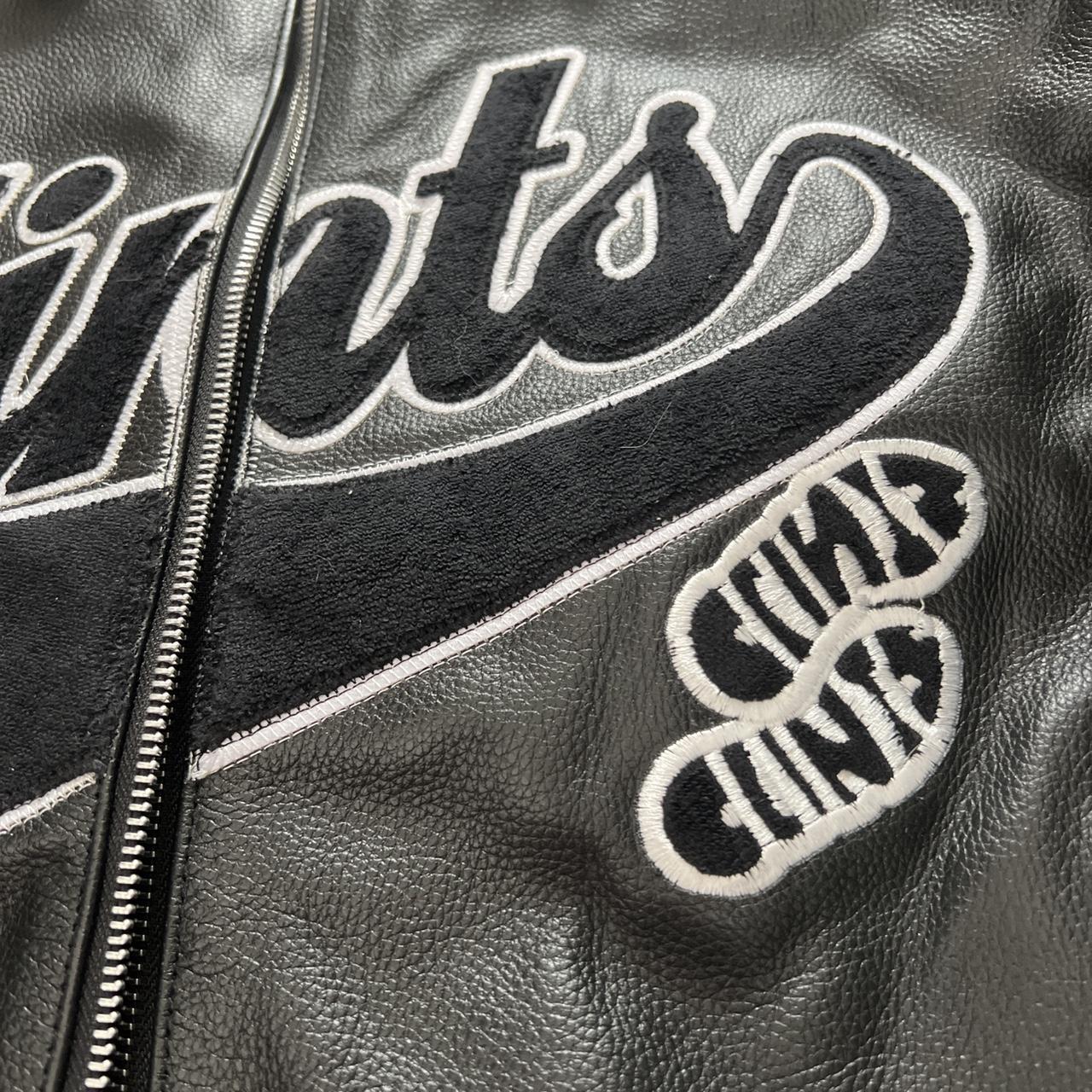 clints inc leather jacket size m - Depop