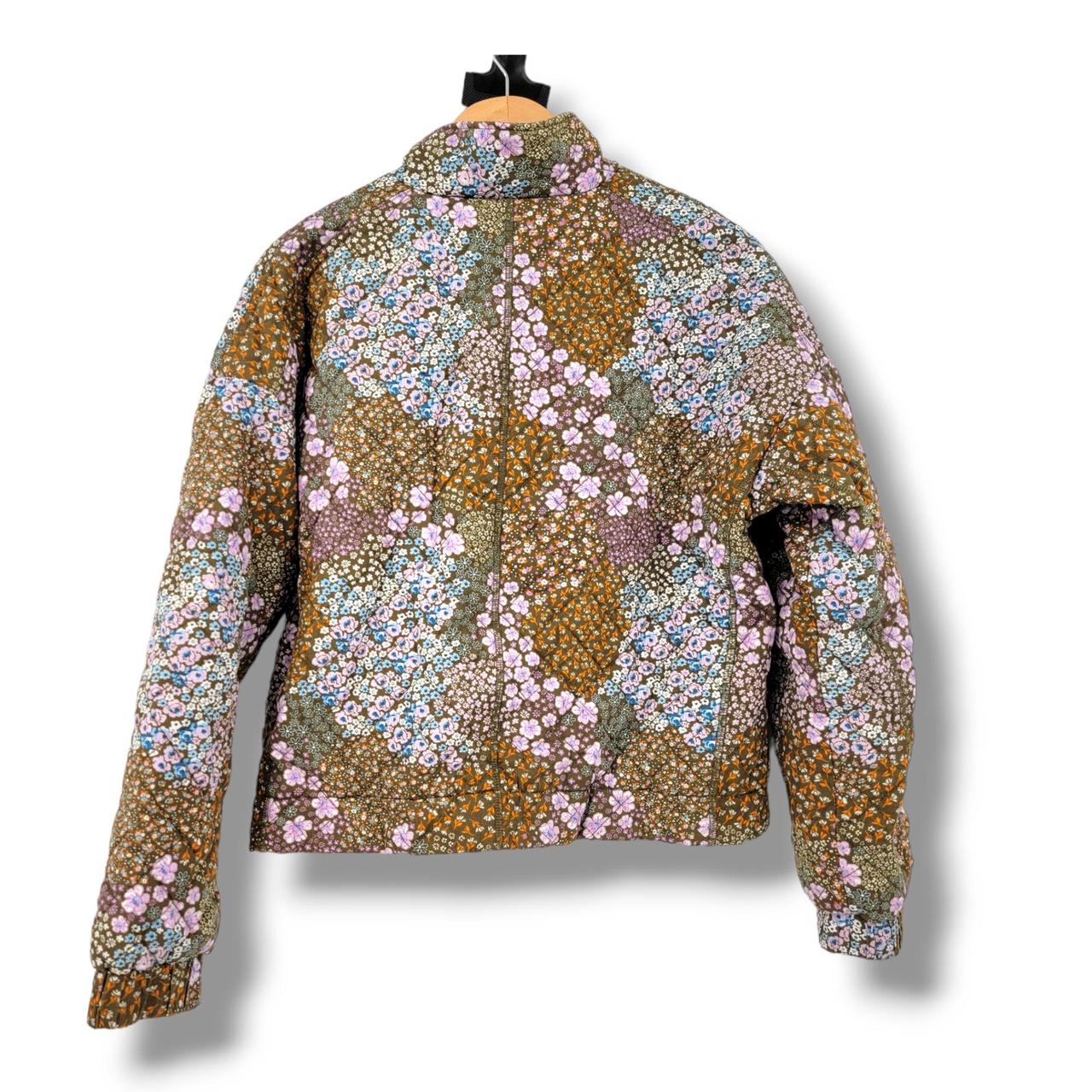 Sonoma Quilted Floral Jacket Size Large Excellent... - Depop