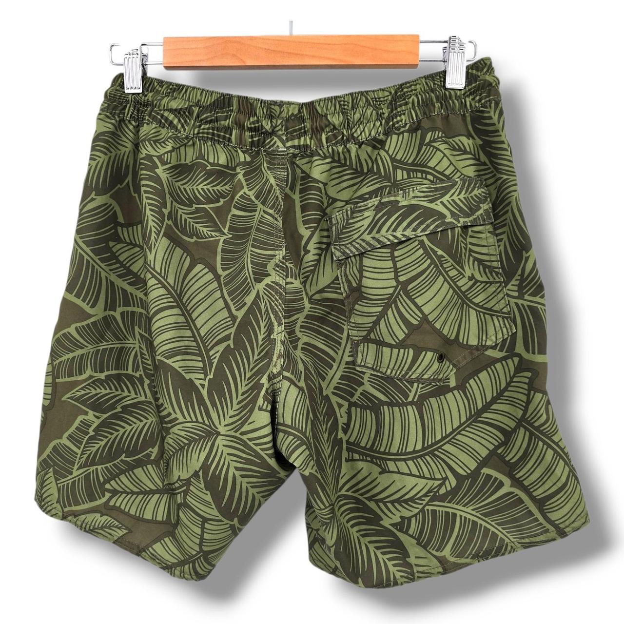 Volcom Swim Trunks Palm Leaf Print Elastic Waist... | Depop