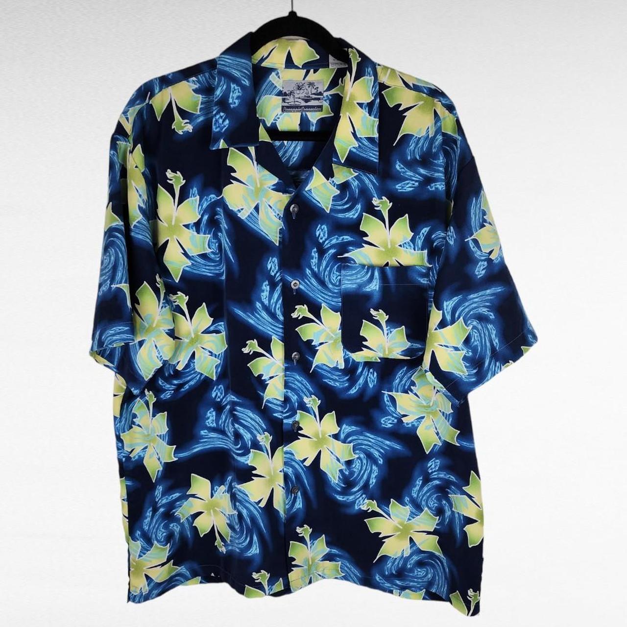 Vintage Pineapple Connection Hawaiian Style... - Depop