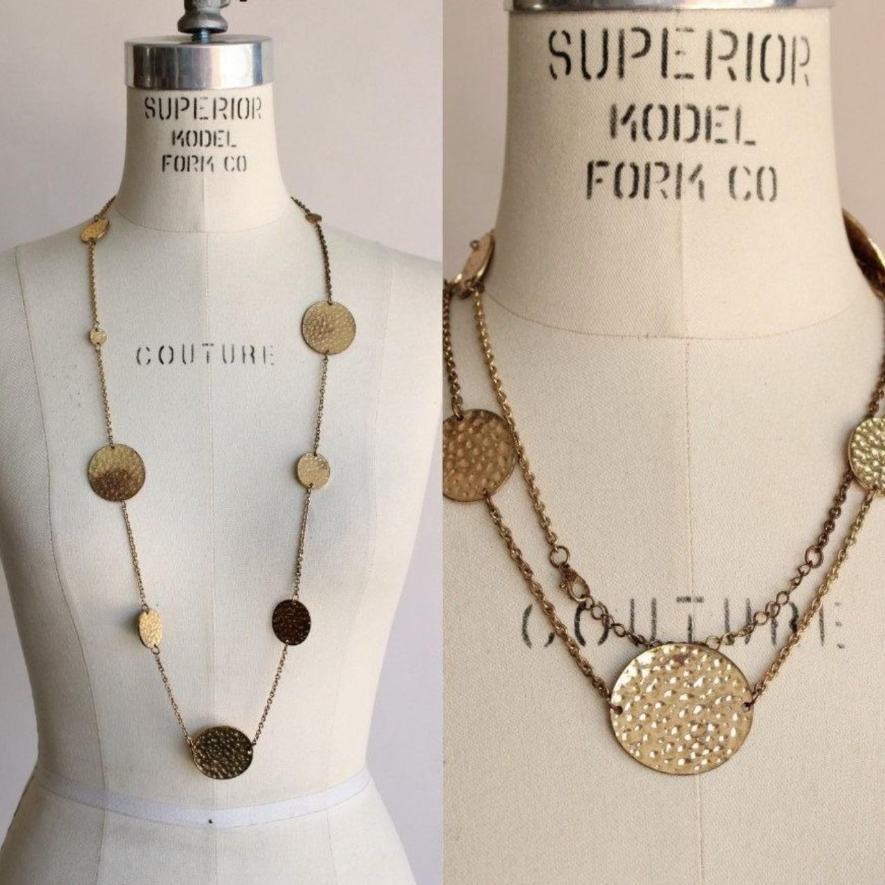 Fun vintage gold coin chain necklace. I believe this... - Depop