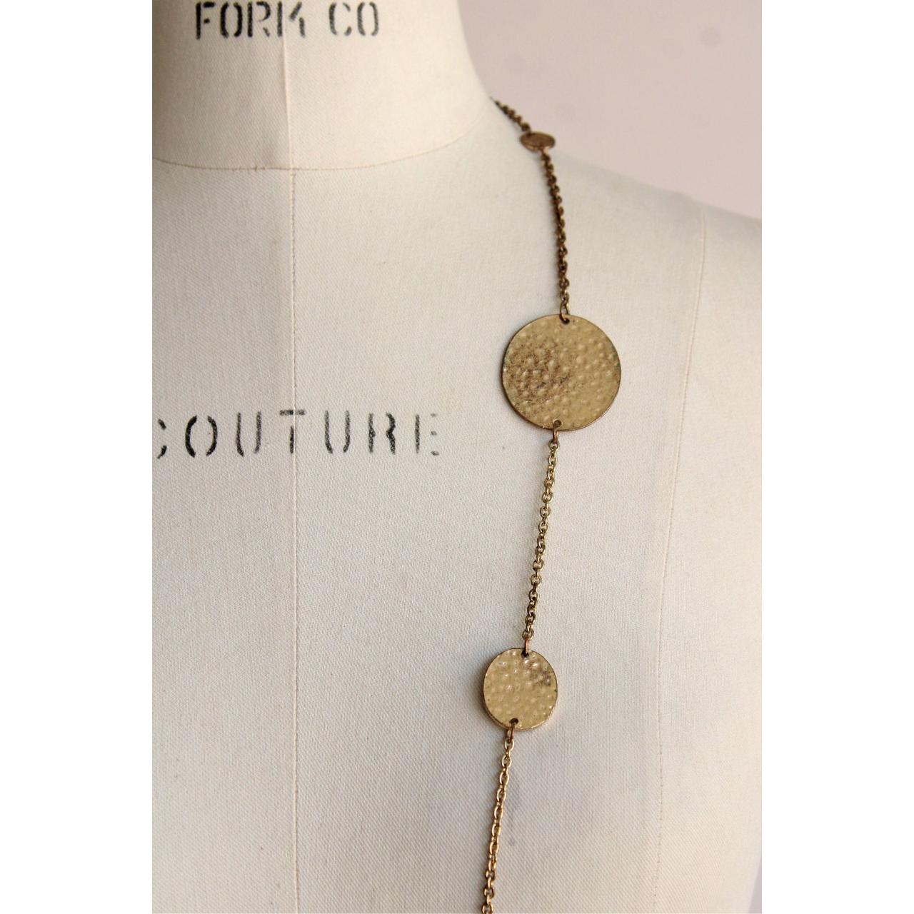 Fun vintage gold coin chain necklace. I believe this... - Depop