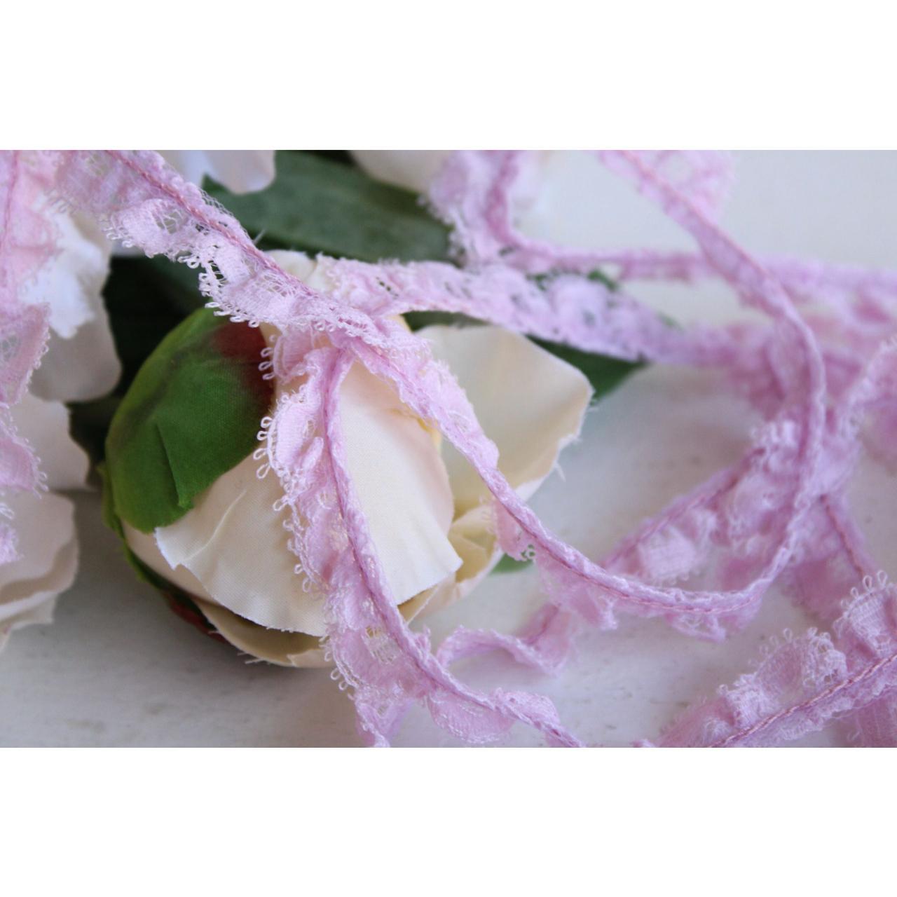 Pretty vintage ruffled Lace Trim in a lavender... - Depop