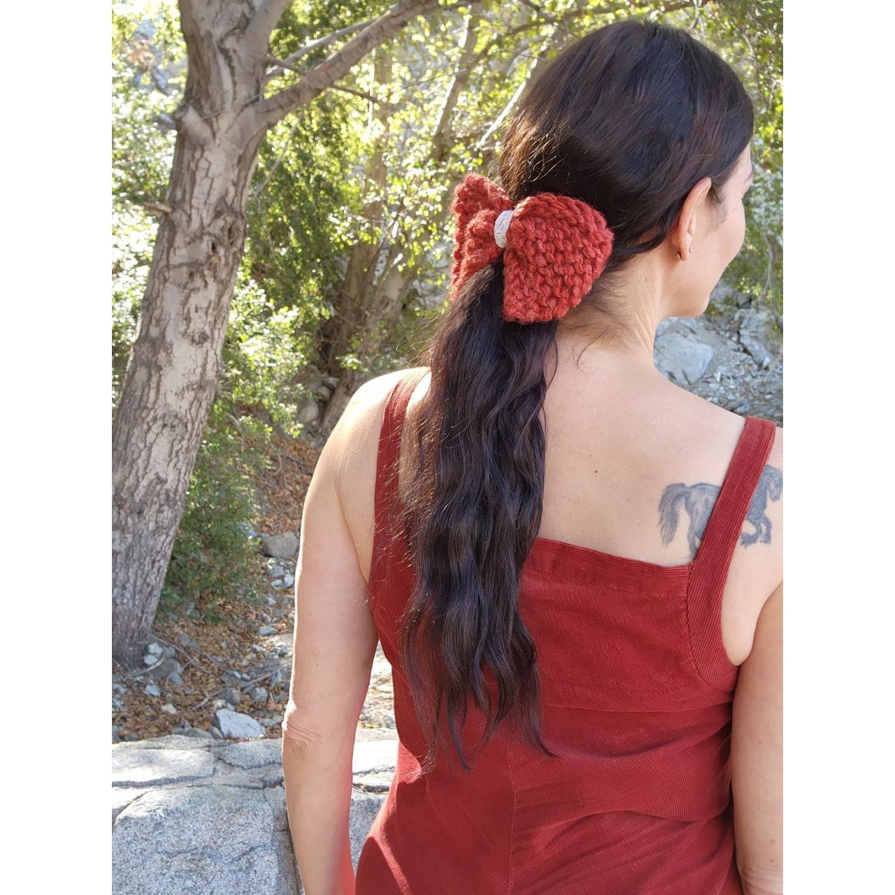 Women's Orange and Red Hair-accessories | Depop