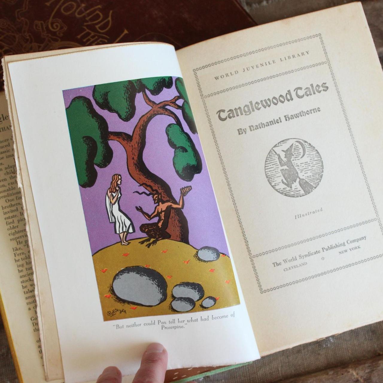 Vintage 1930s Book, "Tanglewood Tales" by Nathaniel... | Depop