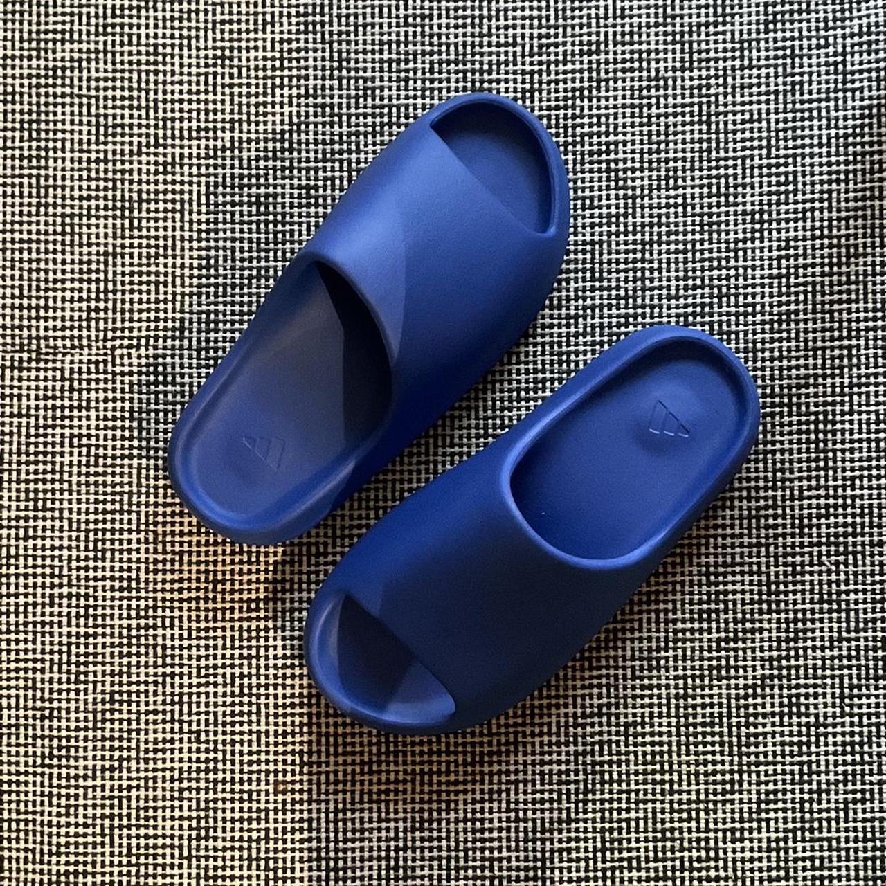 Adidas Originals YZY slides “Azure.” Men’s size 9.... - Depop