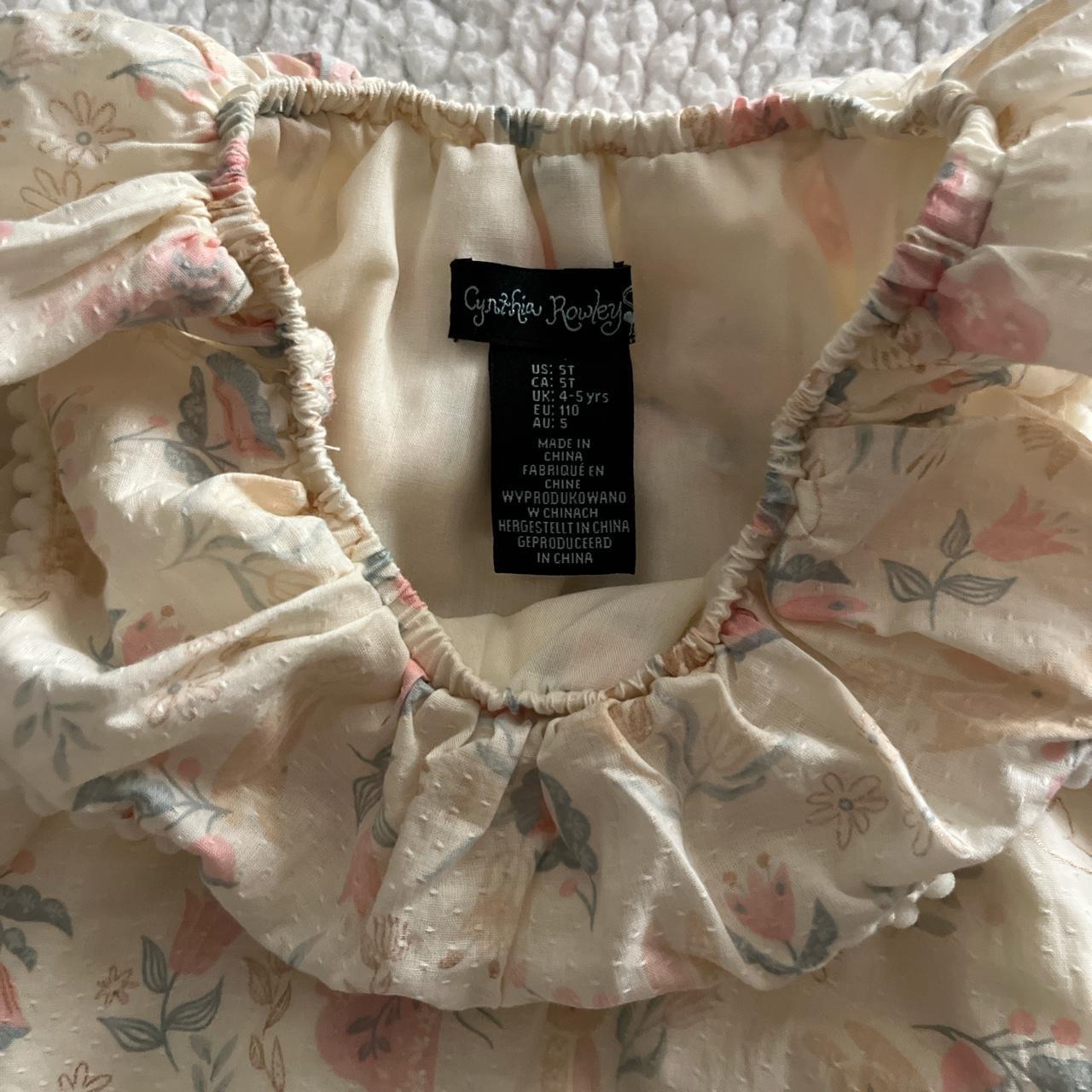 Cream Childrens easter set -size 5T -new without... - Depop