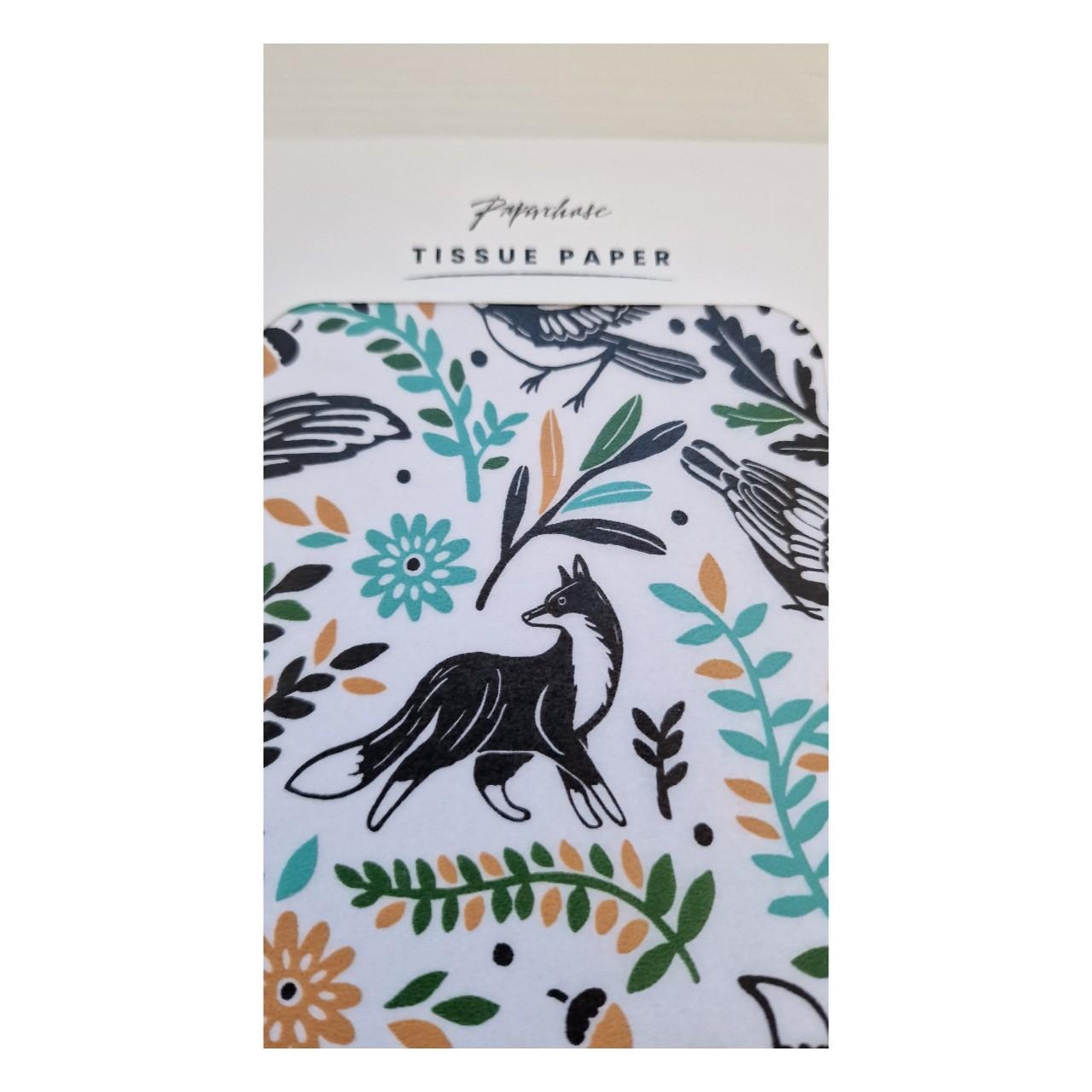 Beautiful Paperchase Woodland Tissue Paper in a... | Depop