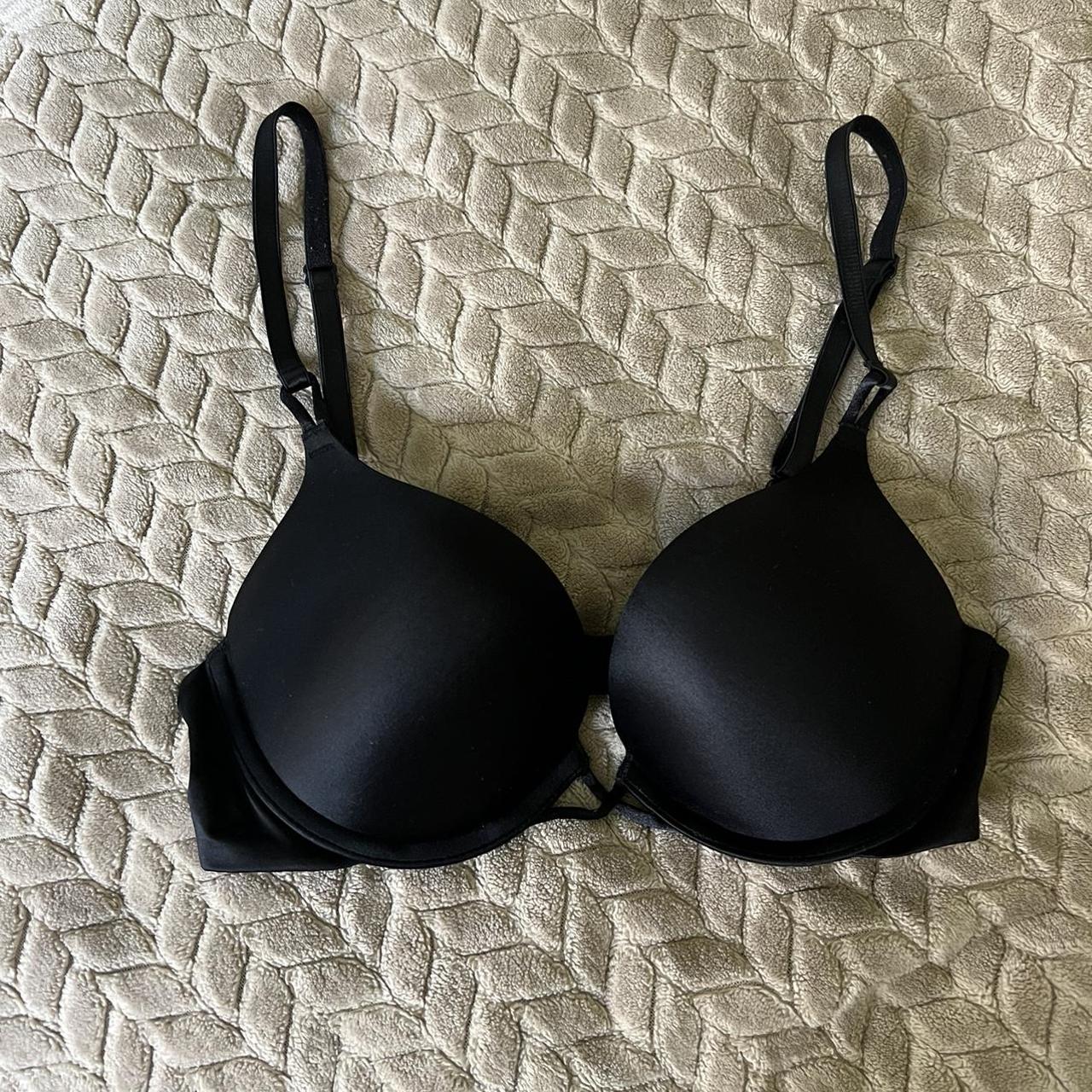 Black Victoria’s Secret bombshell bra 32b Worn only... - Depop