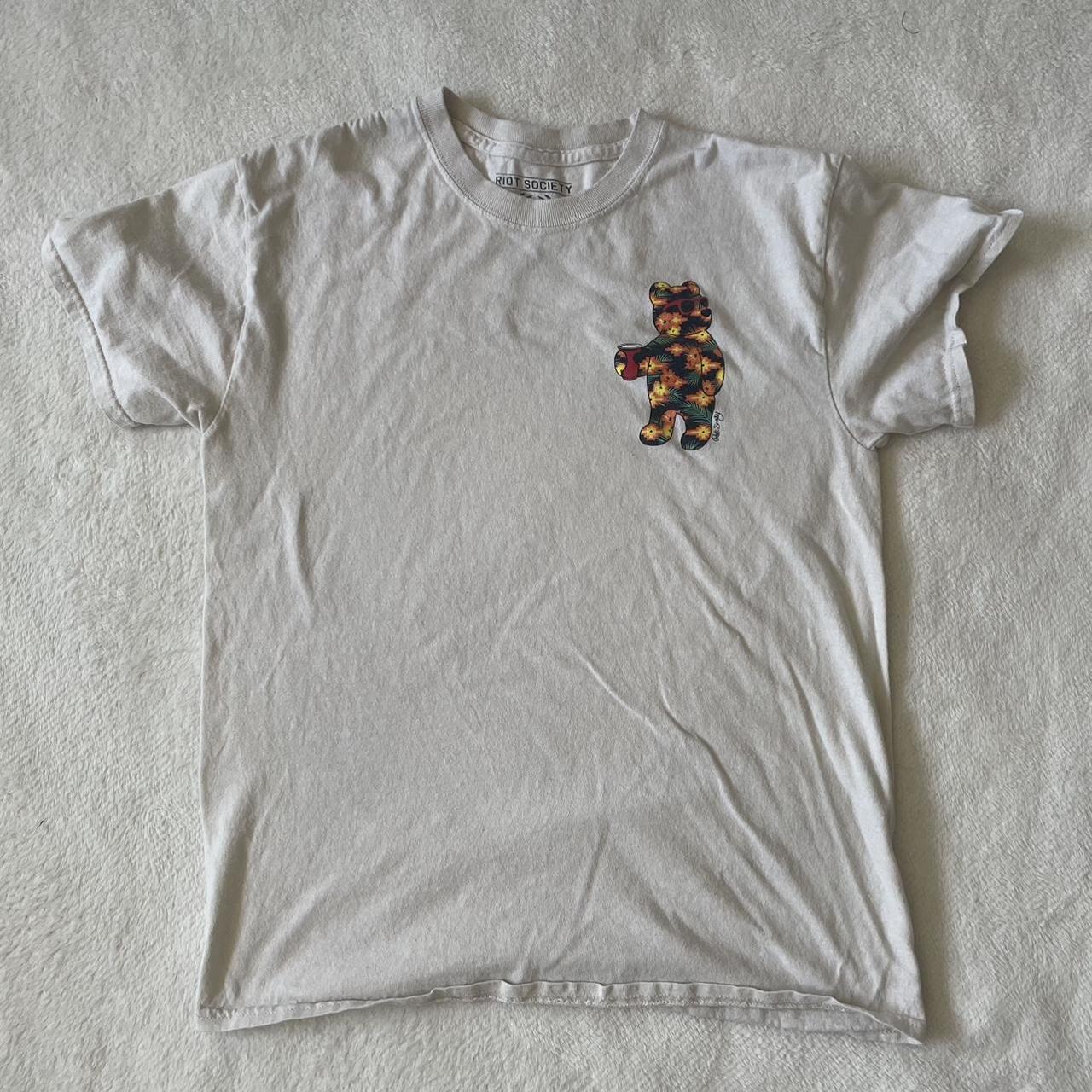 White Riot Society Teddy Bear... - Depop