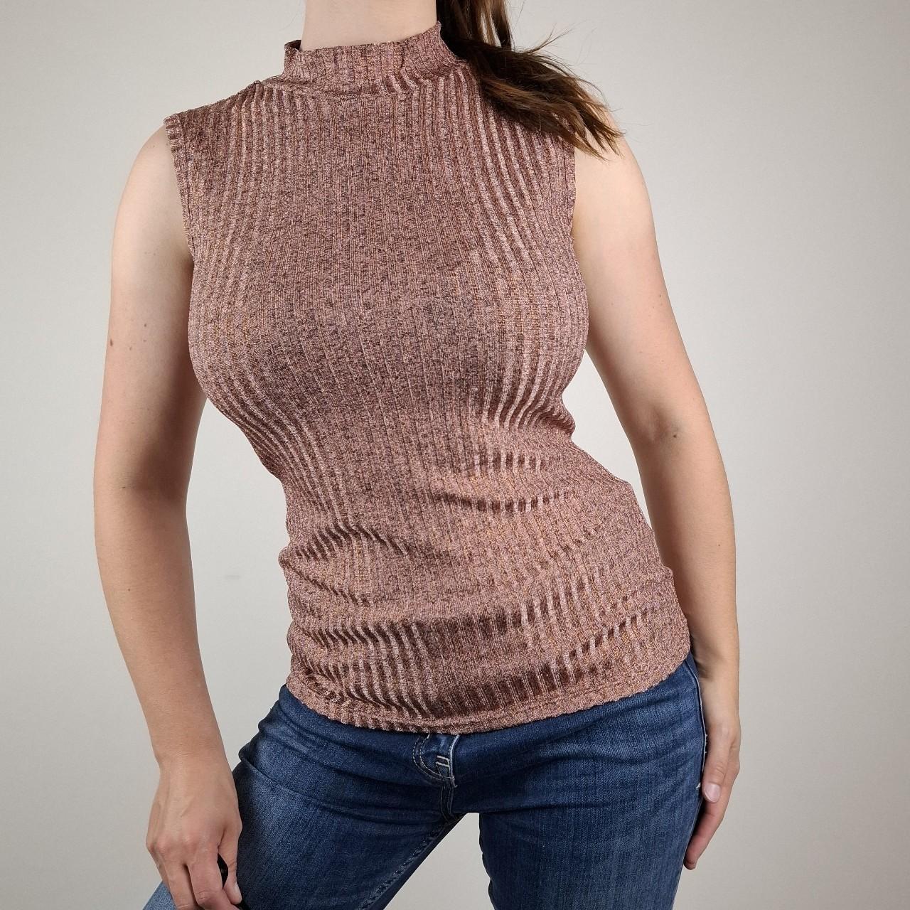 Jane Norman Pink vest Top Metallic pink colour y2k... - Depop