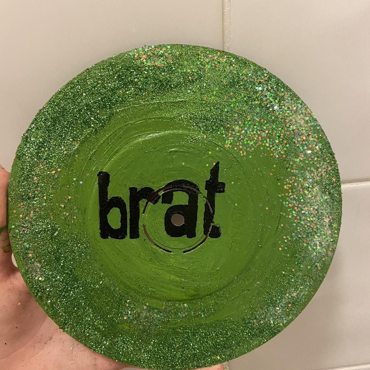 Painted Charli XCX brat record Painted by me Cool... - Depop