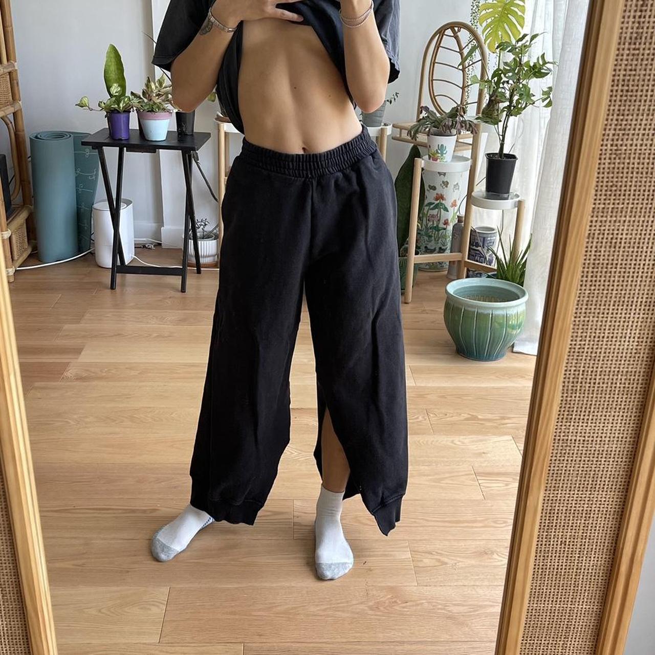 MM6 Maison Margiela split sweatpants. Features a... - Depop