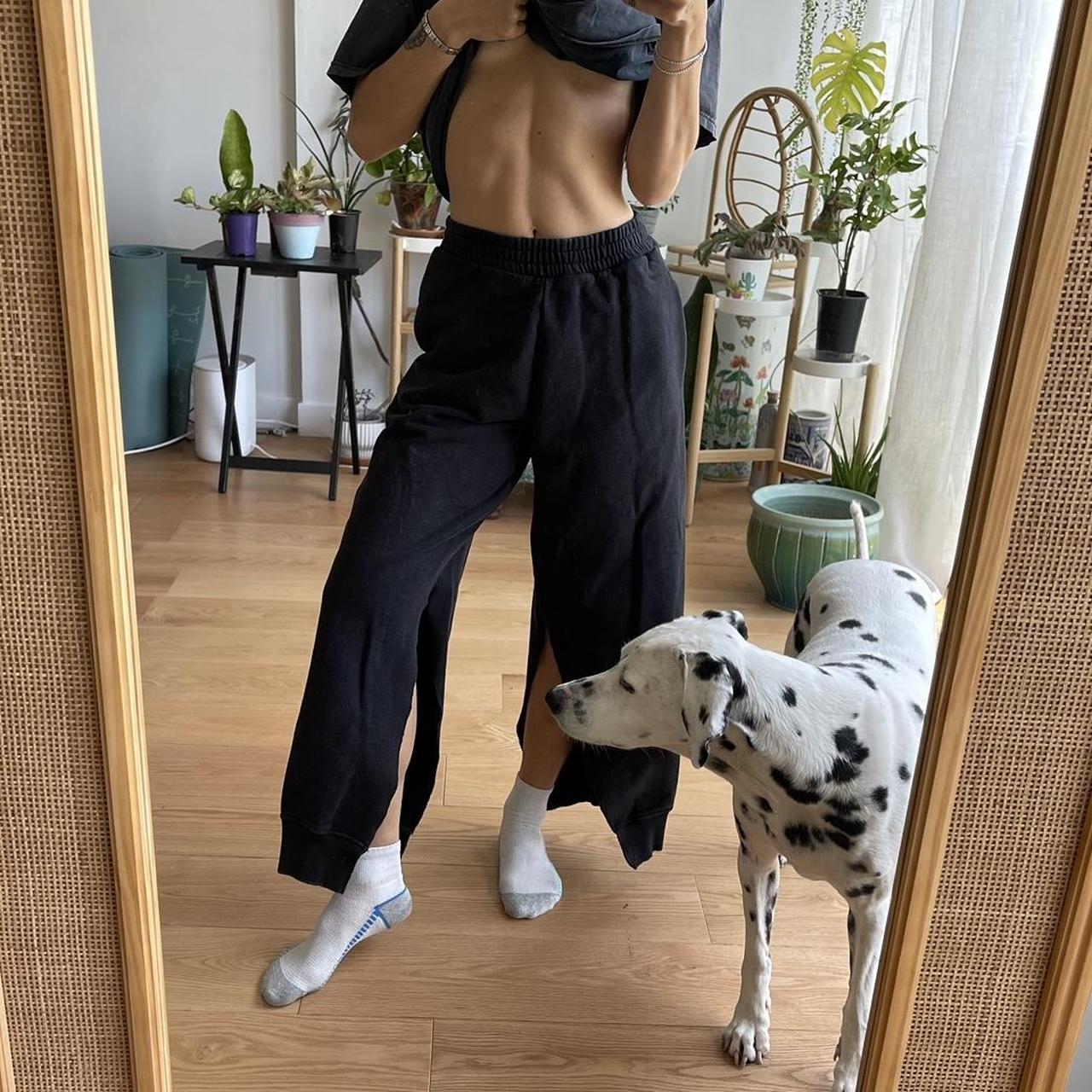 MM6 Maison Margiela split sweatpants. Features a... - Depop