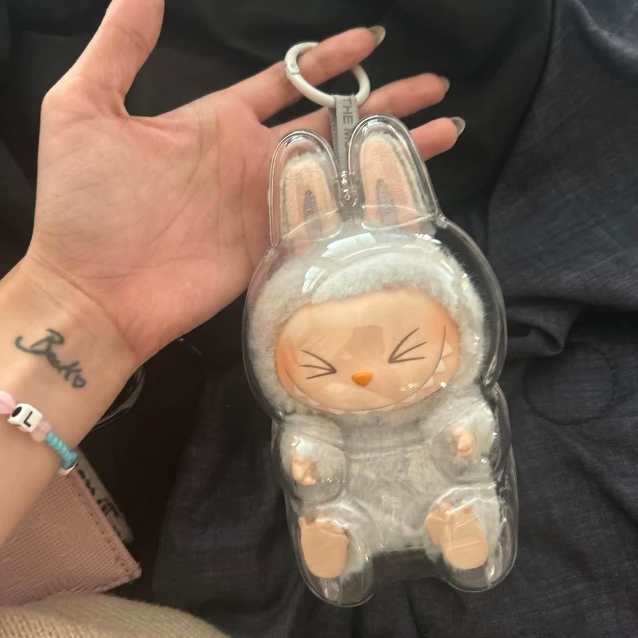 Labubu transparent protective case for v2... - Depop