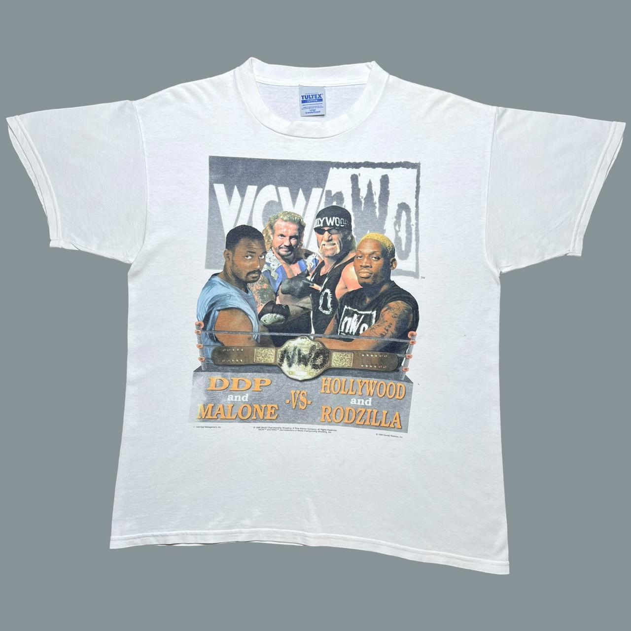 Vintage 1998 WCW Dennis Rodman Karl Malone NWO... | Depop