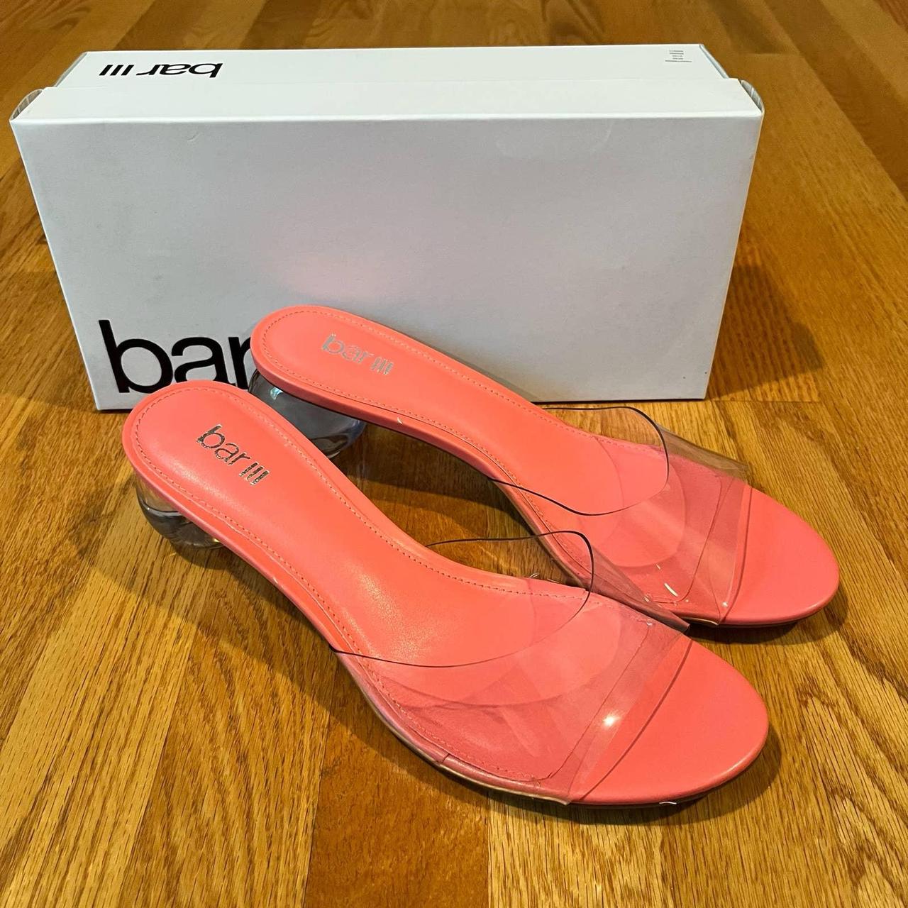 Bar III Women's Pink Sandals | Depop