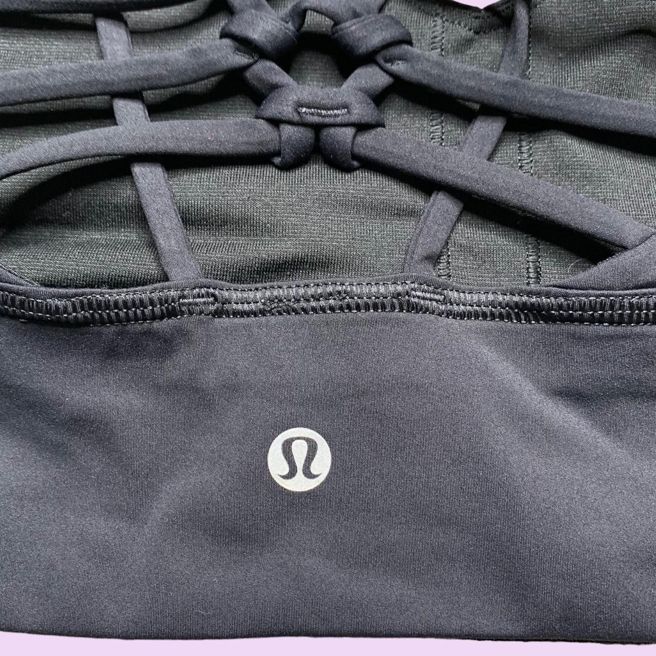 Lululemon Black Racerback Sports Bra Size 6 Doesn’t... - Depop