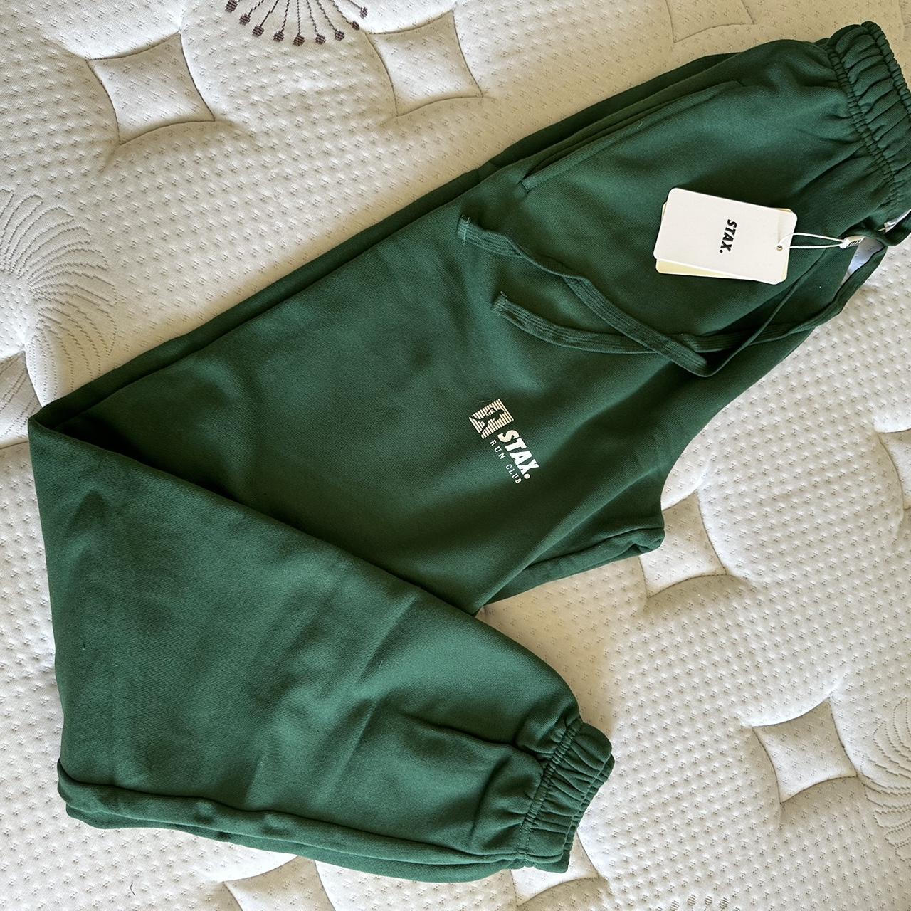 Stax run club matching set Dark green crew neck... - Depop