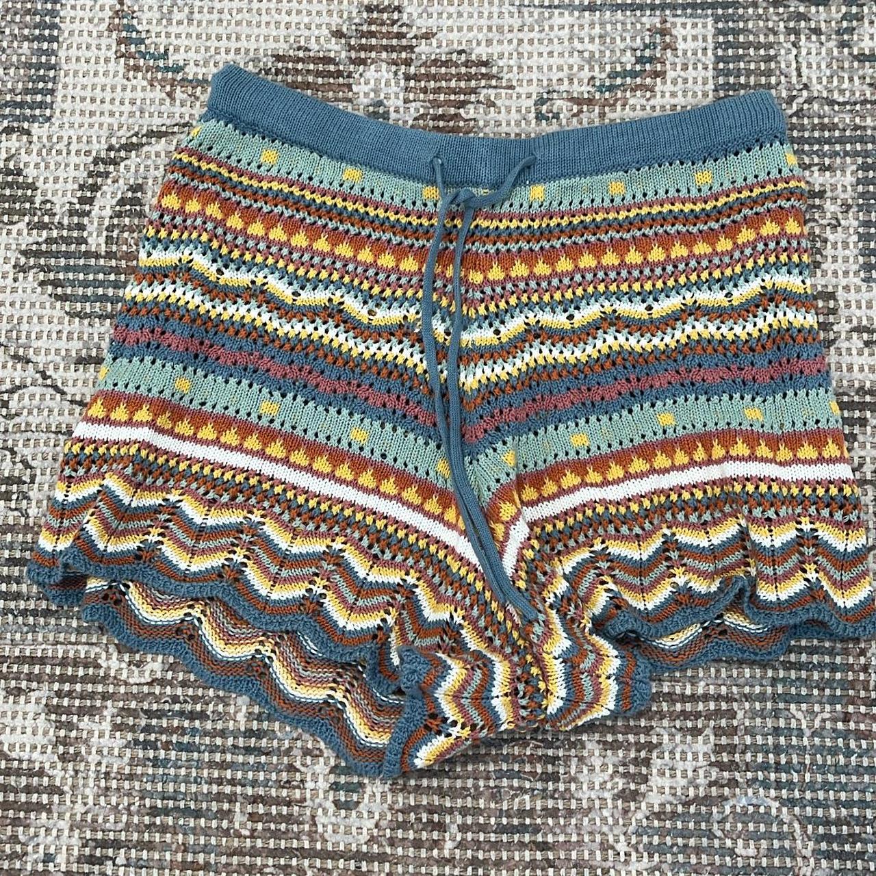 Ghana’s knitted shorts Worn once, in perfect... - Depop