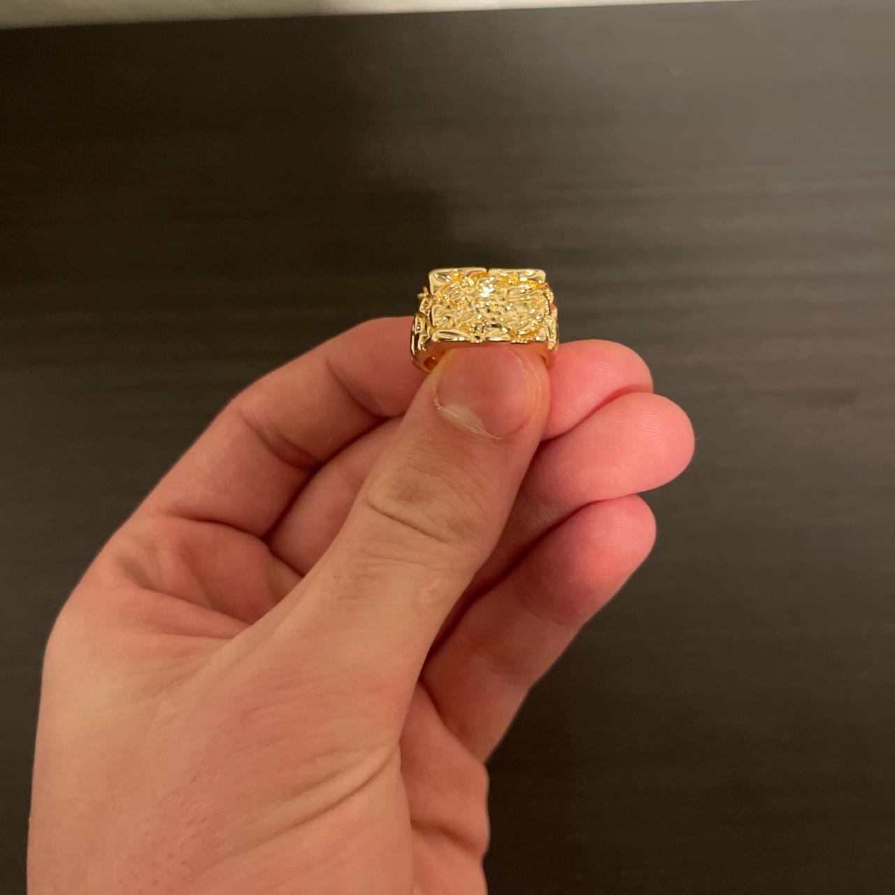 golden nugget ring #ring #gold #alucin #fashion | Depop