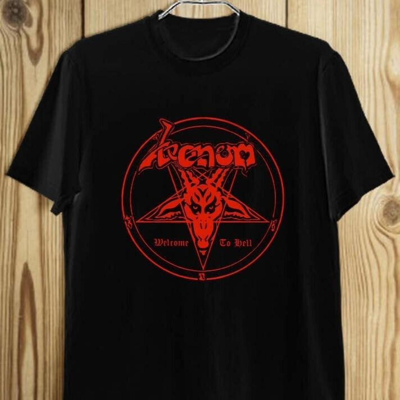VENOM Metal Rock Band Legend Logo Men's T-shirt TAG... - Depop