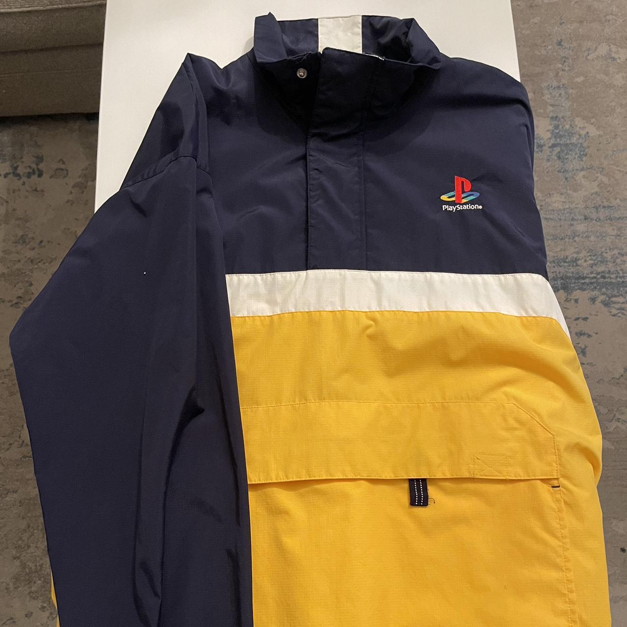 Rare Vintage Sony Playstation 1 Windbreaker. 1/4... - Depop