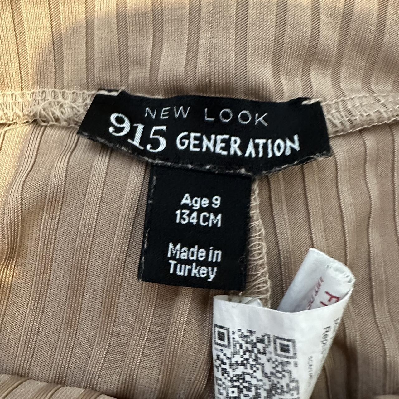 New look beige flared ribbed leggings! Age 9 but... - Depop