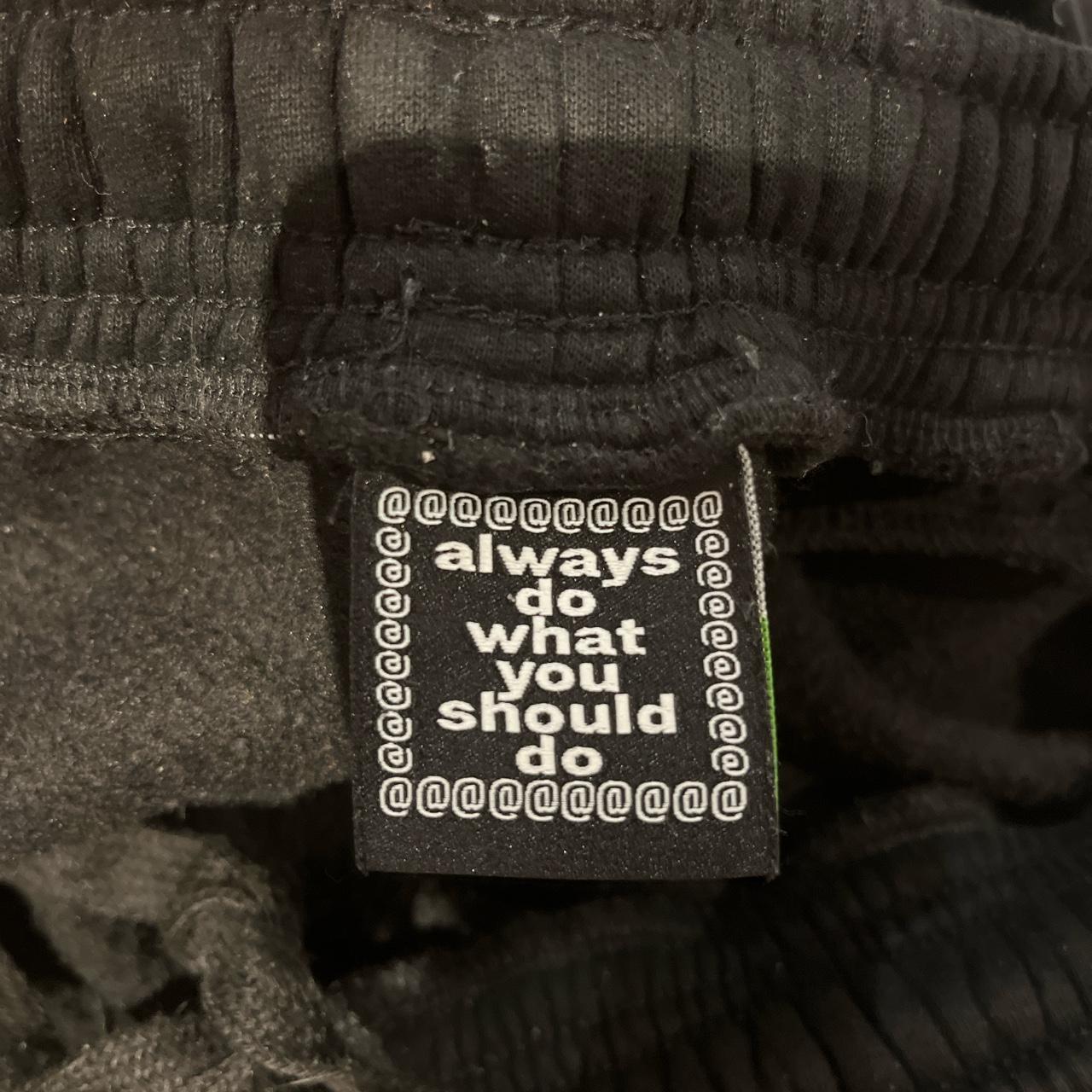 ADWYSD JOGGERS black Size large - Depop