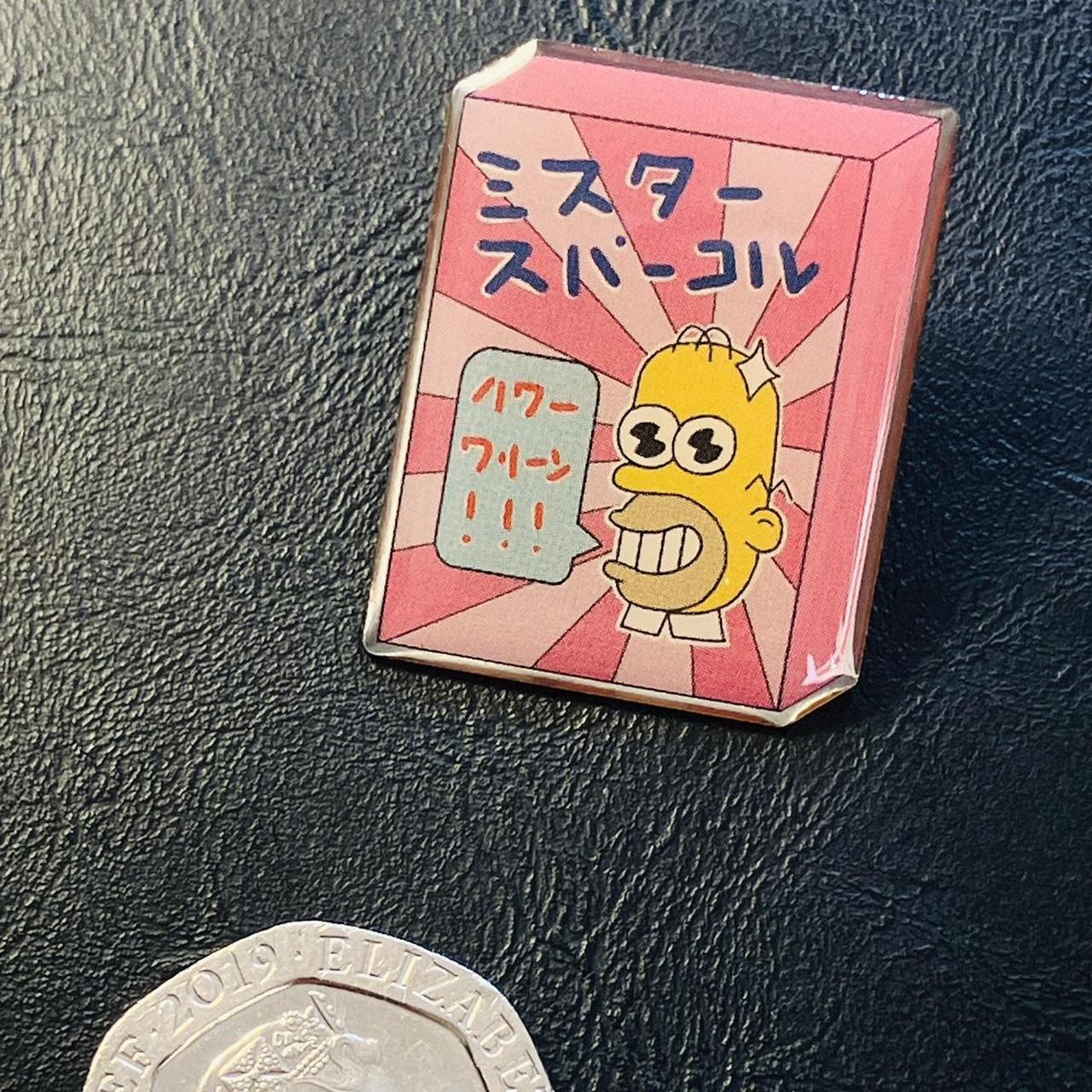 Homer Simpson Japanese language pin #HomerSimpson... - Depop