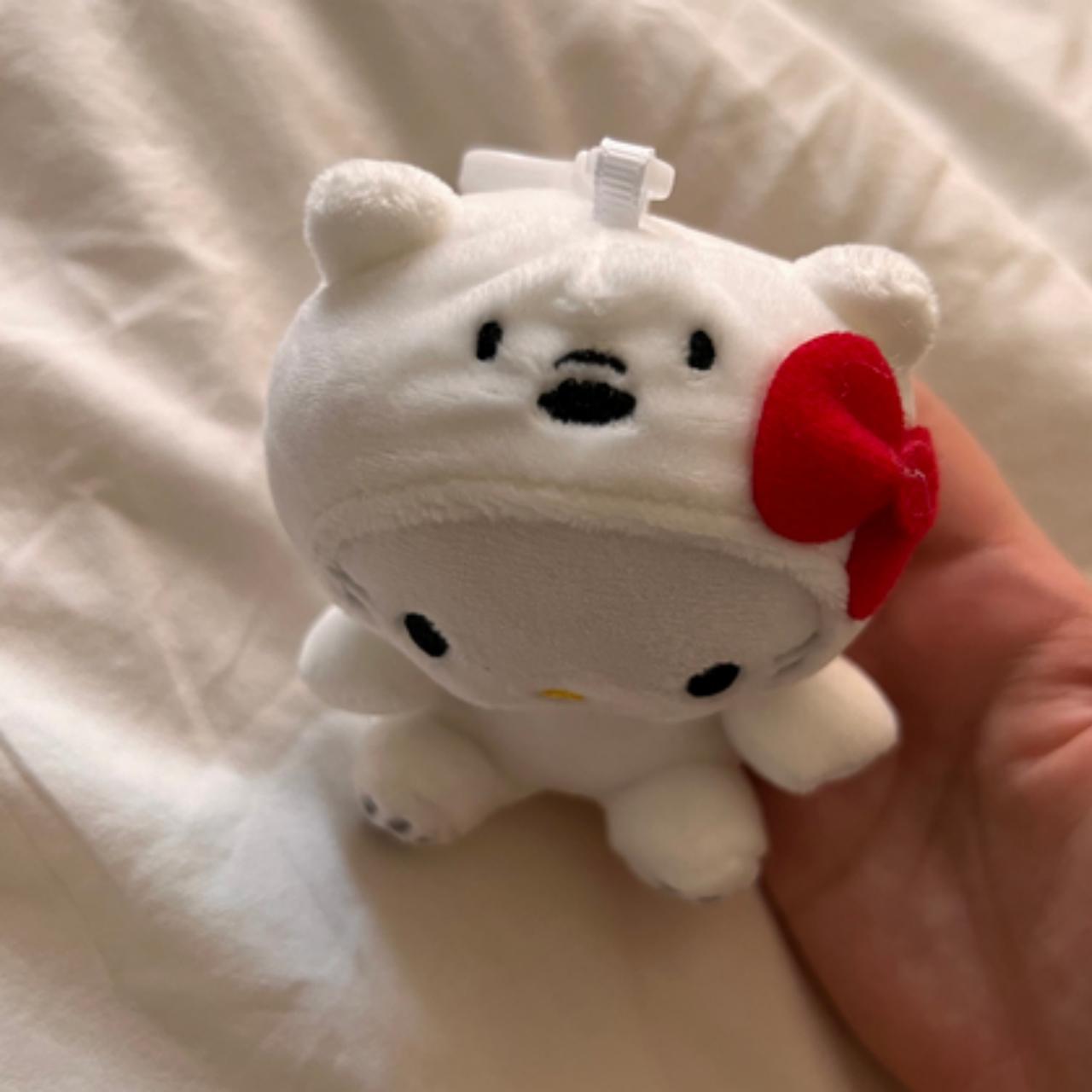 𐐪♡𐑂°‧₊ hello kitty plush bear toy keychain... - Depop
