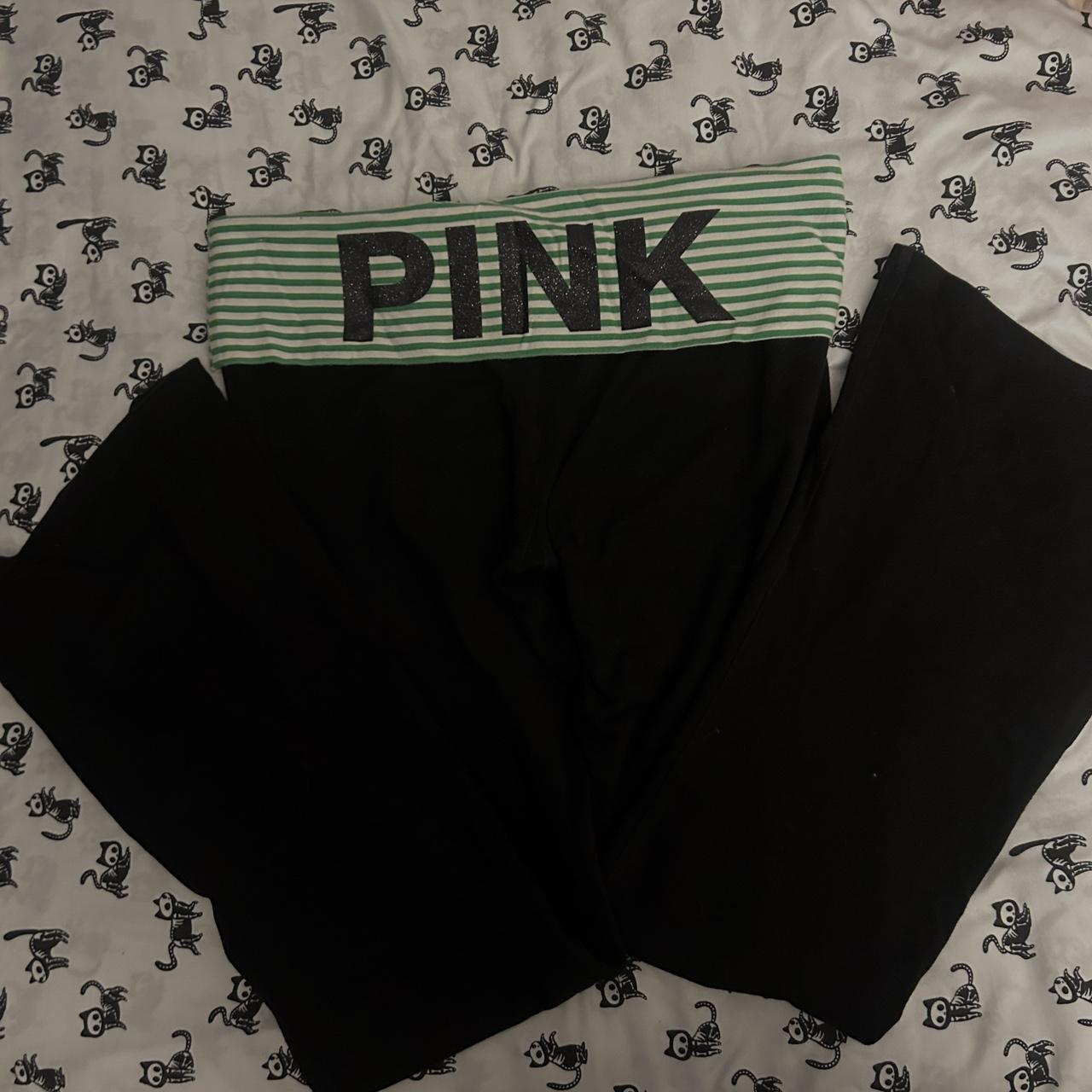 Victoria’s Secret PINK foldover flare leggings! From... | Depop