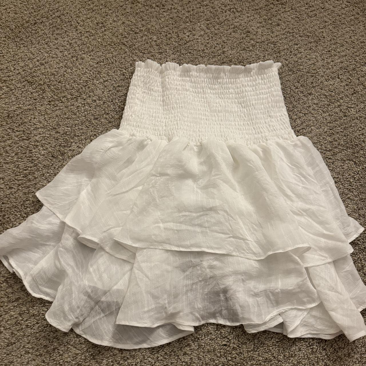 White High Rise skirt Size small | Depop