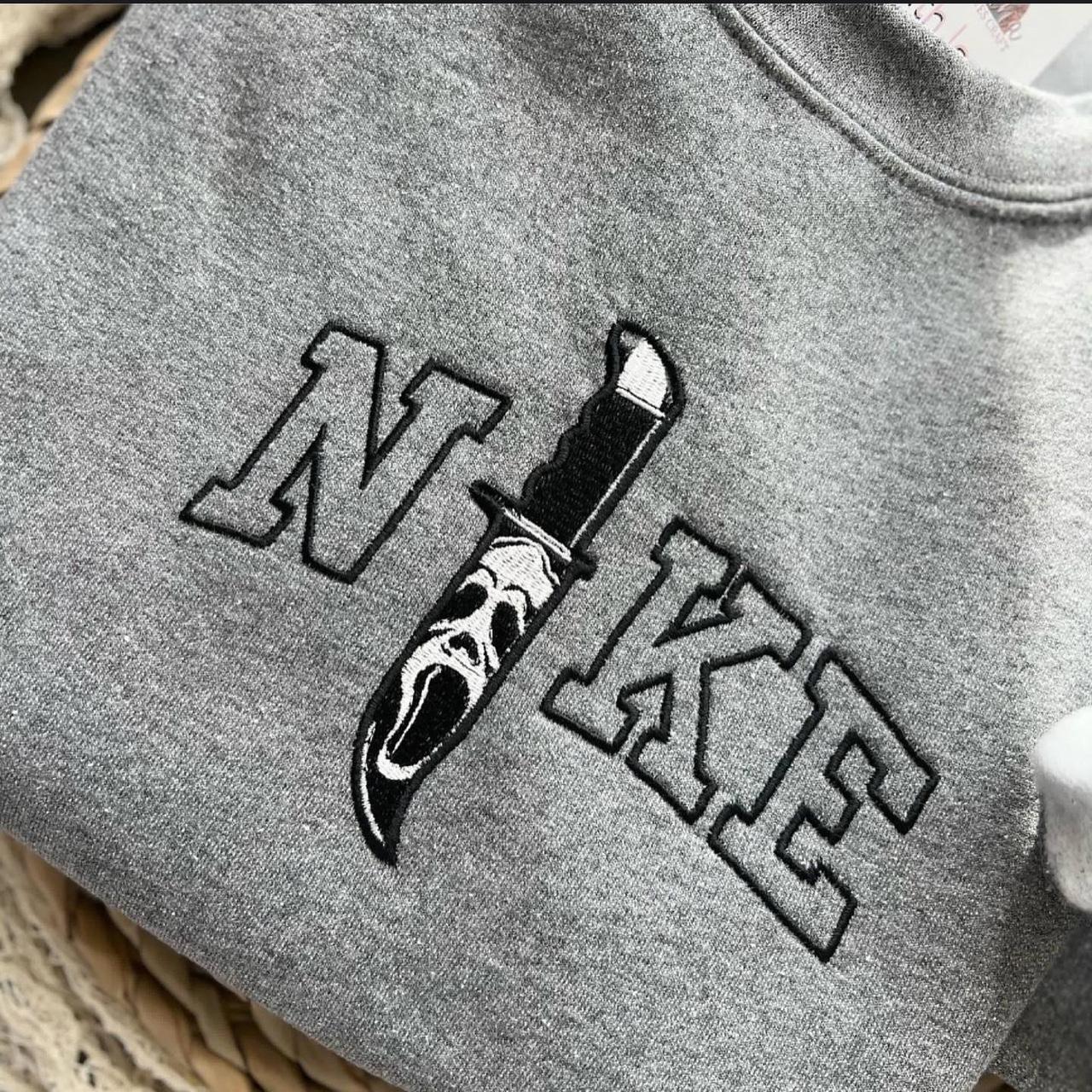 Nike scream embroidered hoodie 🖤 Direct message me... | Depop