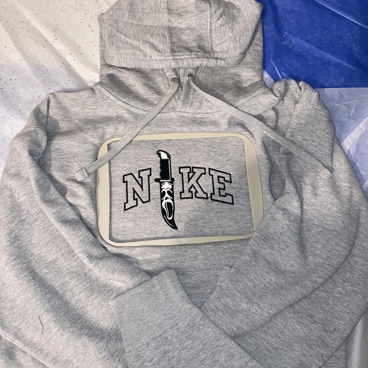 Nike scream embroidered hoodie 🖤 Direct message me... | Depop