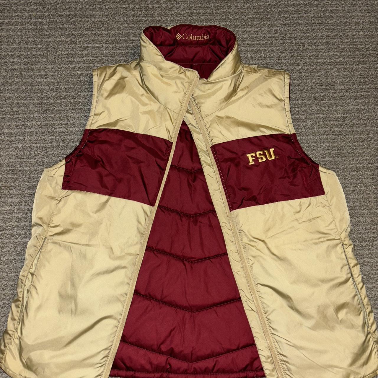 Columbia FSU Puffer Vest In great condition Women’s... - Depop