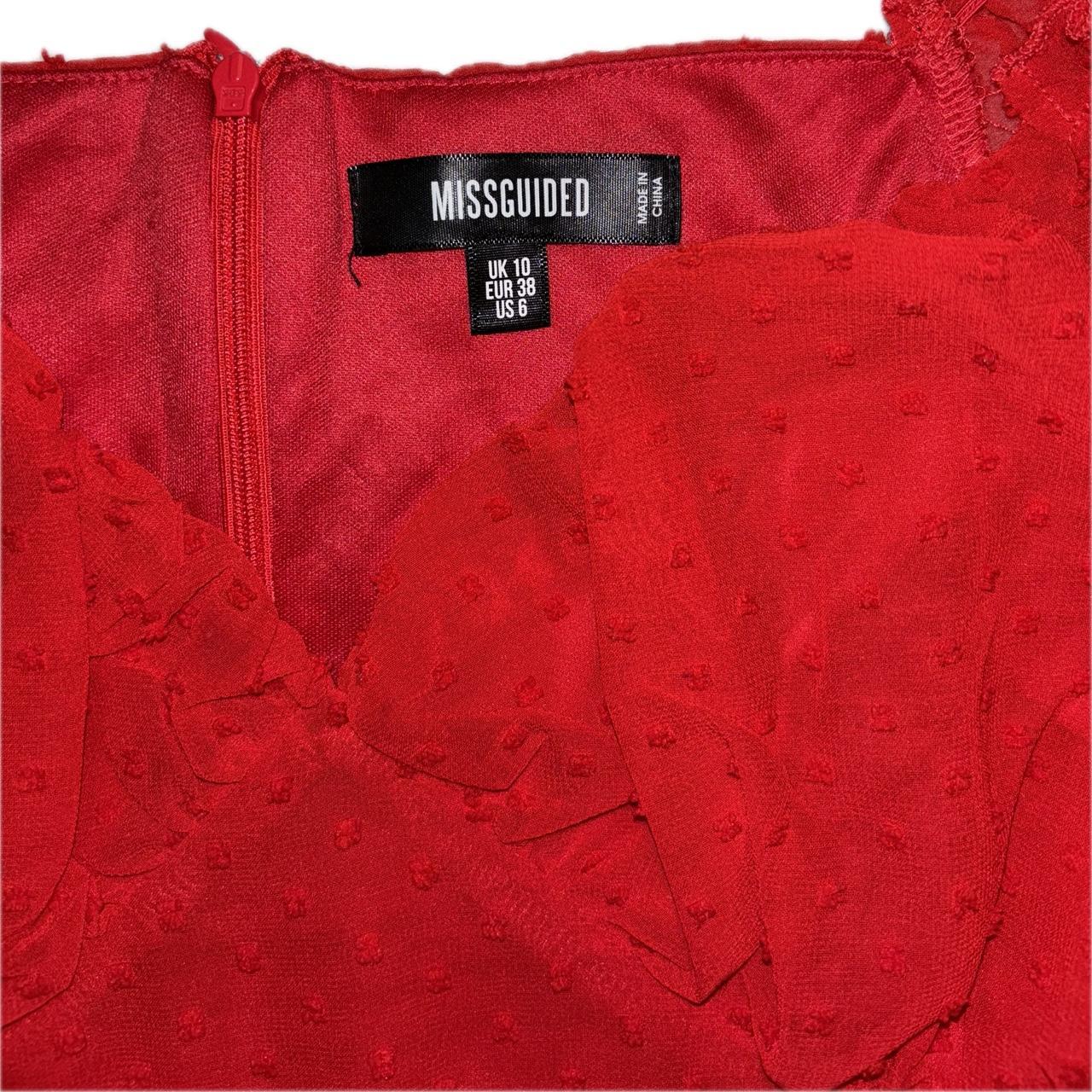 Missguided Milkmaid Skater Dress -Missguided... - Depop