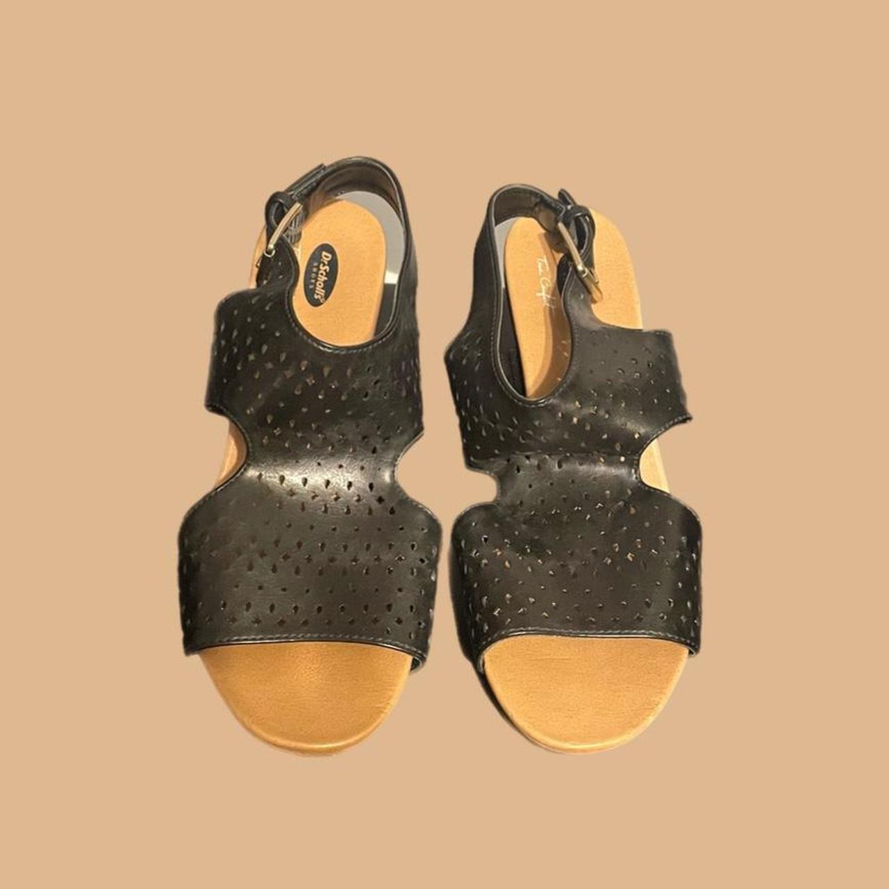 Dr. Scholls lightly worn open-toed, wedge sandals.... - Depop